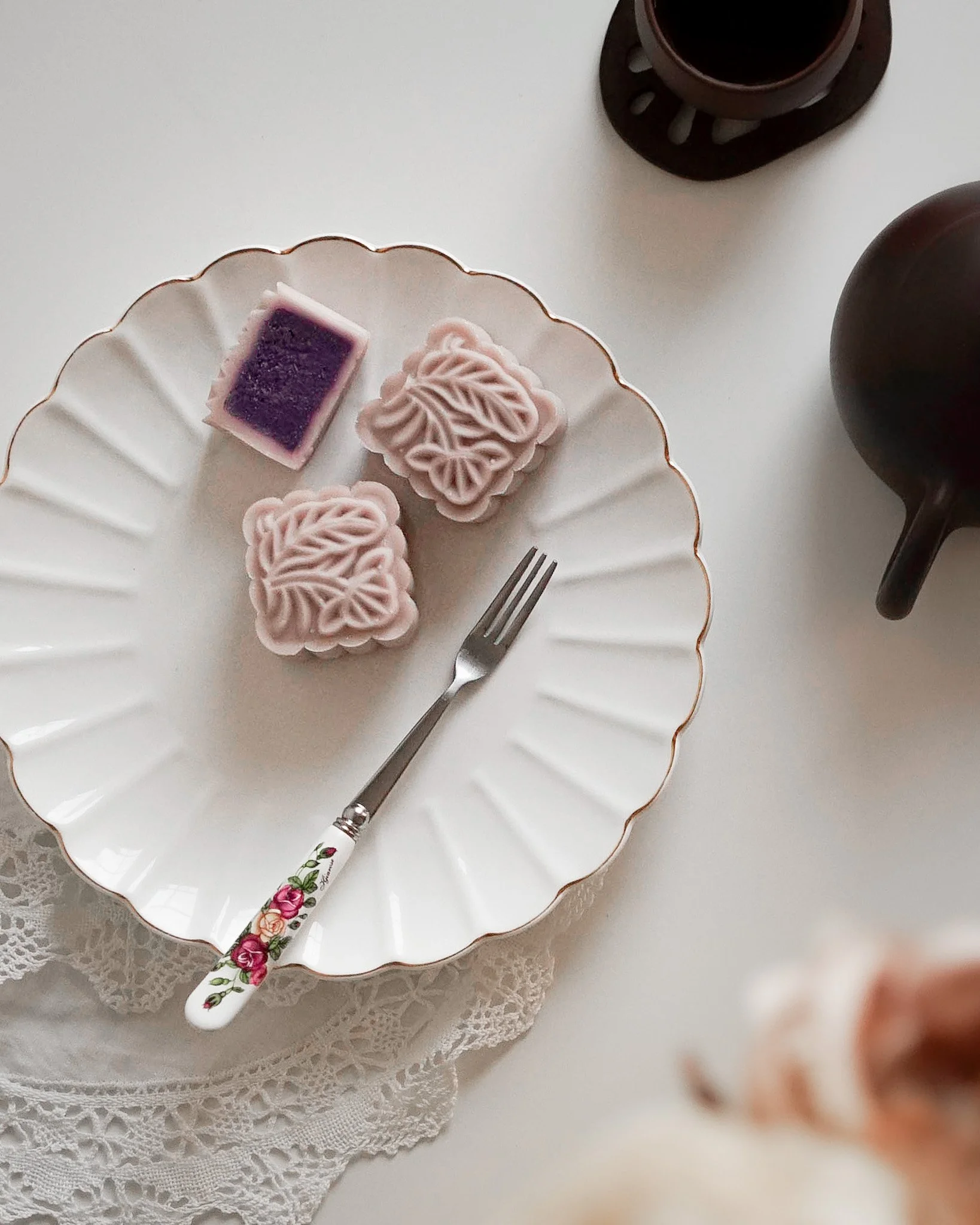 Purple Snow Skin Mooncakes — Jasma Fusion Cuisine