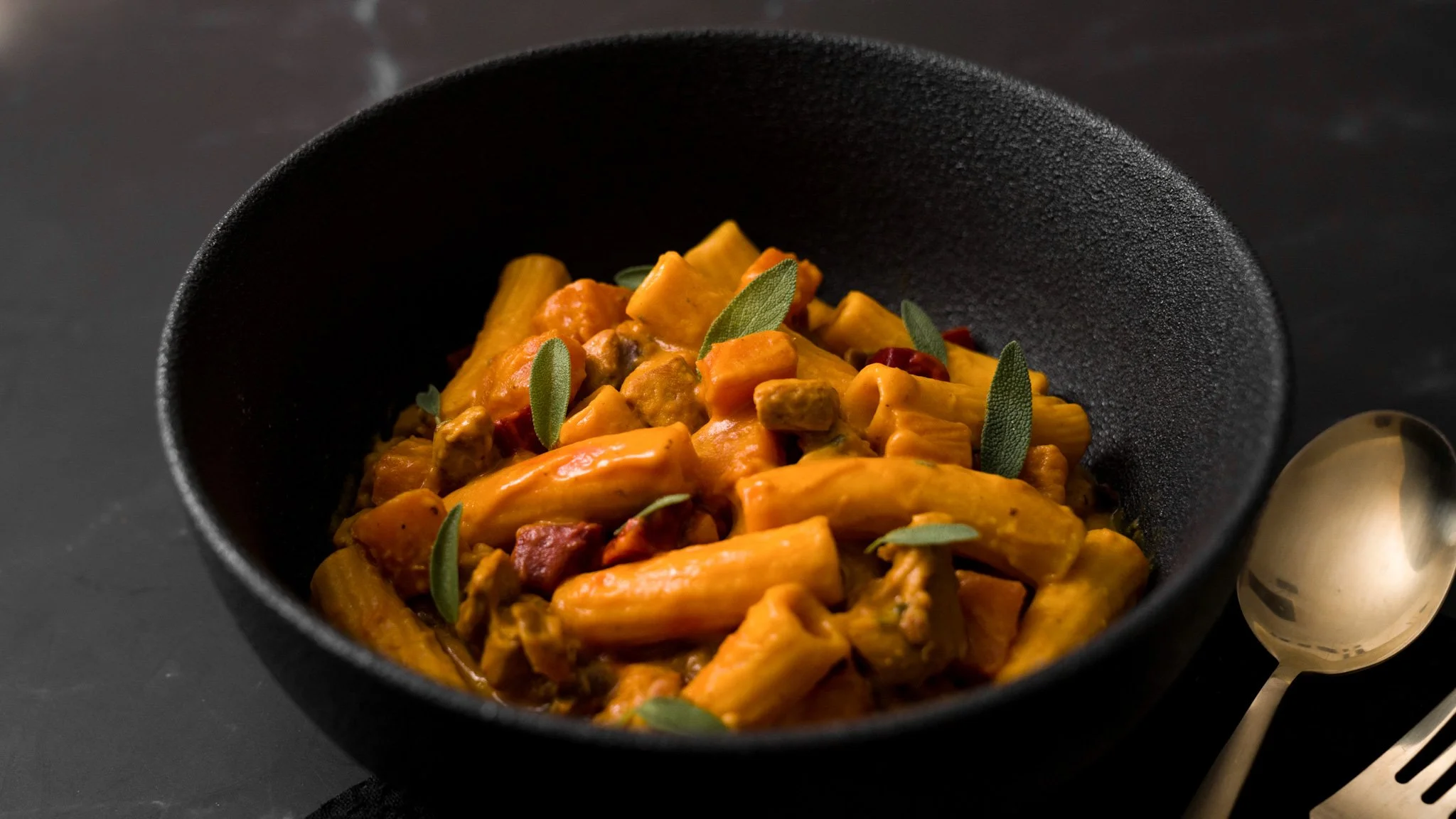 Single Serving Butternut Squash Rigatoni — Jasma Fusion Cuisine