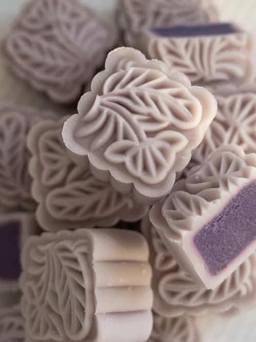 Purple Snow Skin Mooncakes — Jasma Fusion Cuisine
