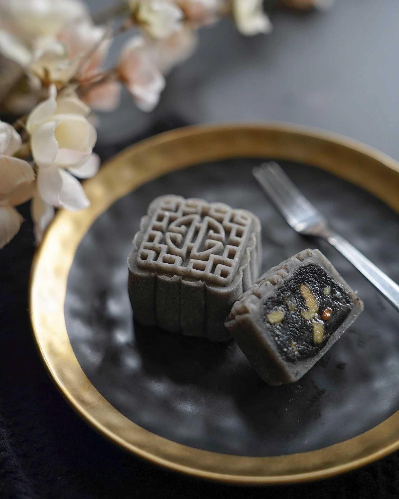 Black Snow Skin Mooncakes — Jasma Fusion Cuisine