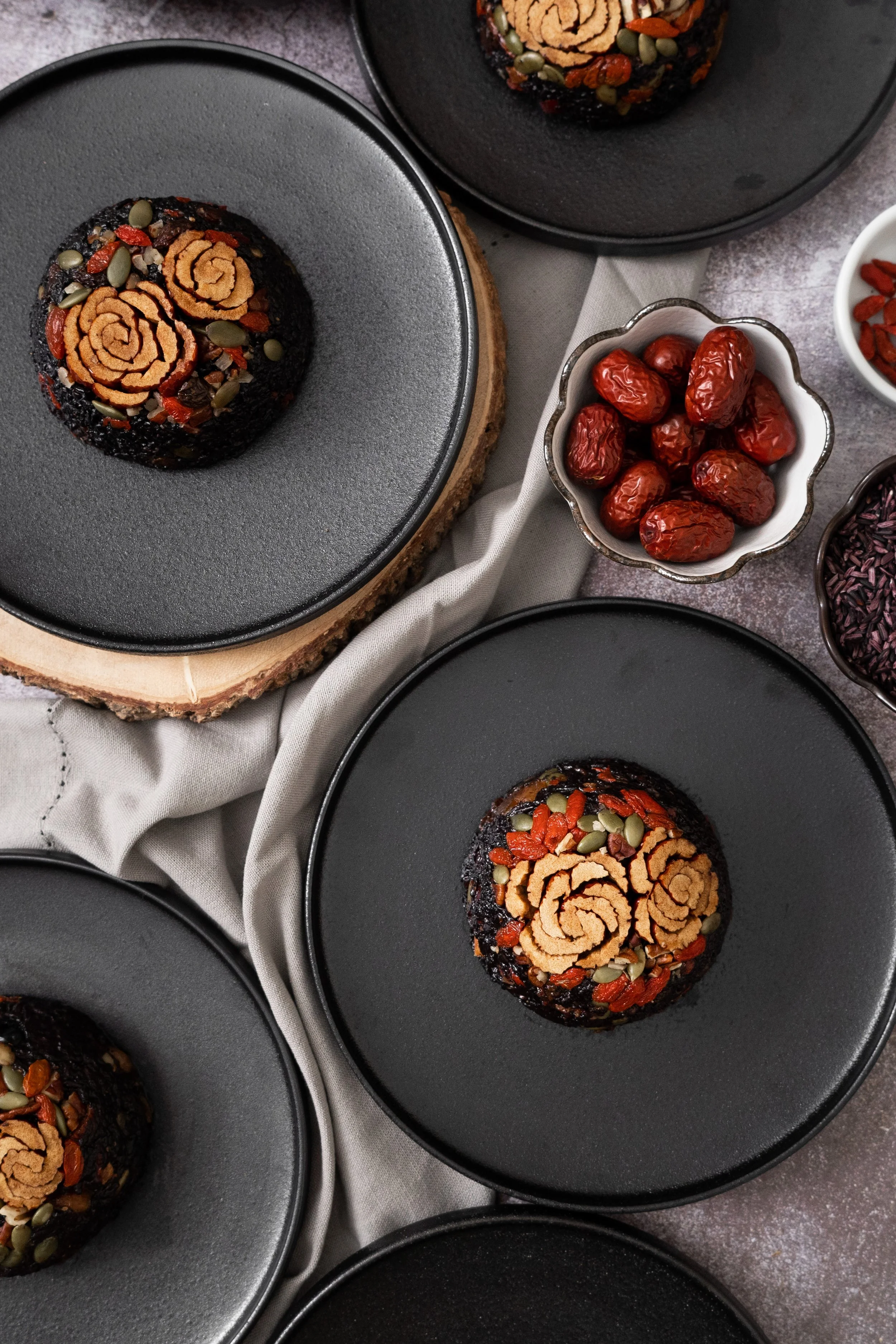 Mini Eight Treasure Sticky Rice Puddings (八宝饭) for Lunar New Year ...