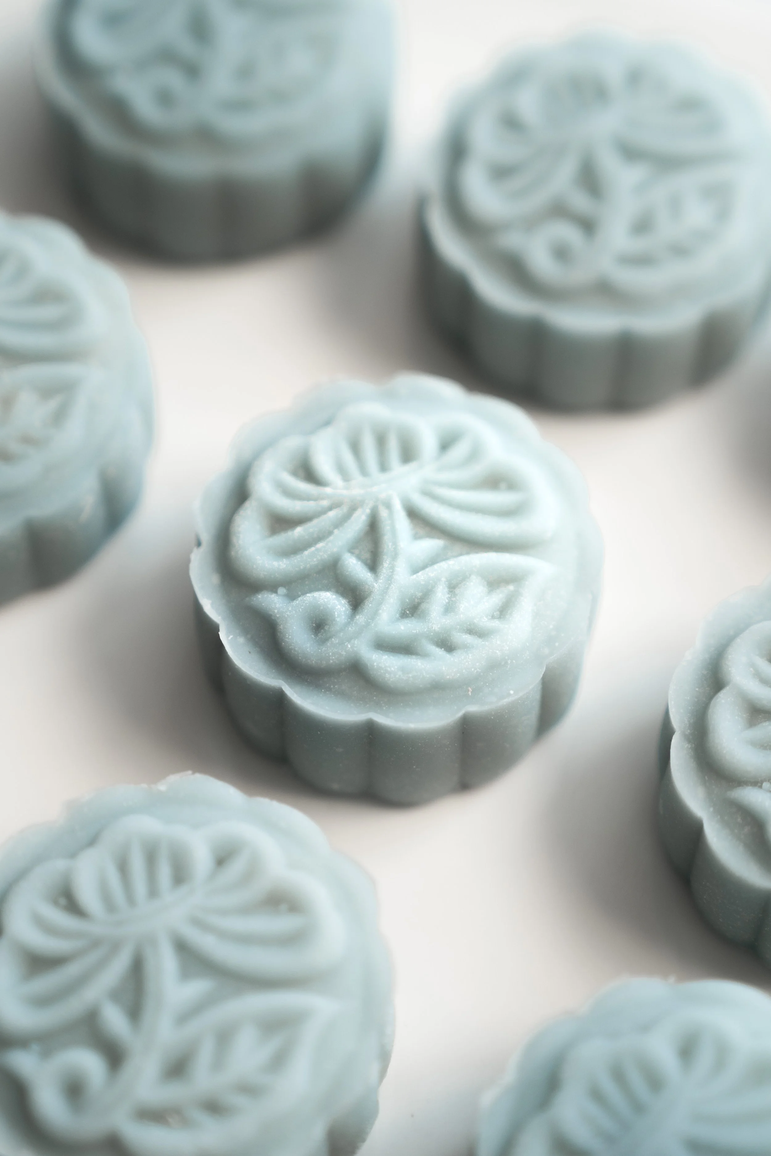 Blue Snow Skin Mooncakes — Jasma Fusion Cuisine