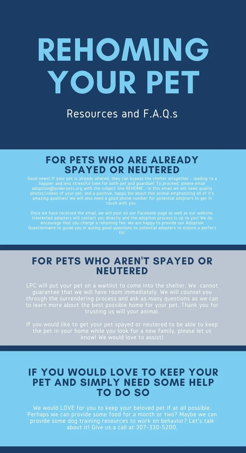 Rehome — Lander Pet Connection