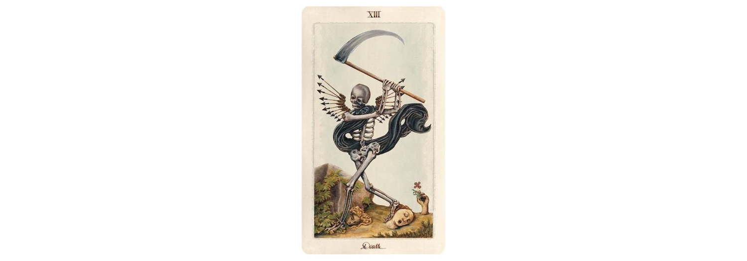 Death-Card Stalker: Walking with Grief & the Grim Reaper — Typewriter Tarot