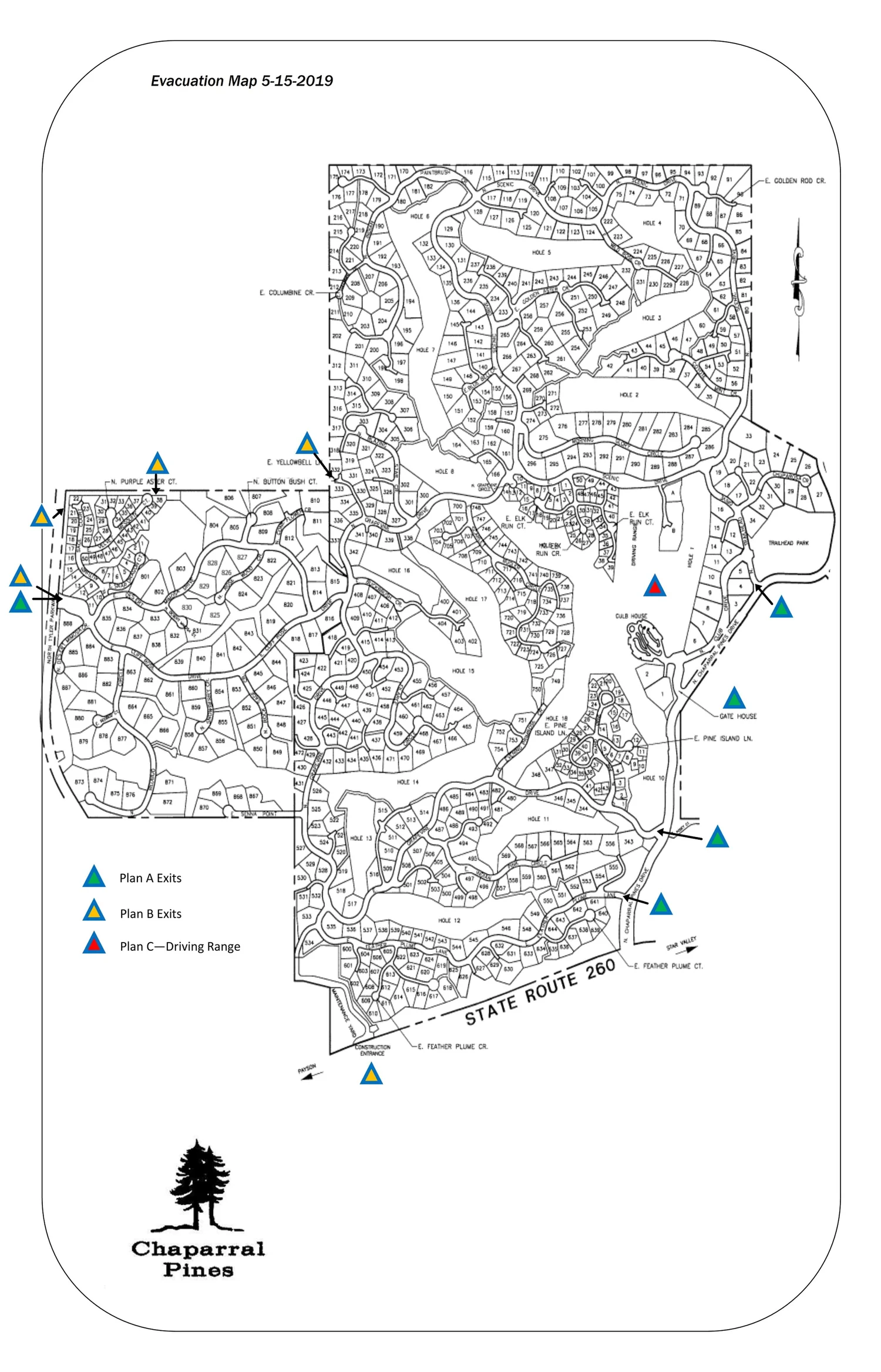 Evacuation Plan — Chaparral Pines Community Association