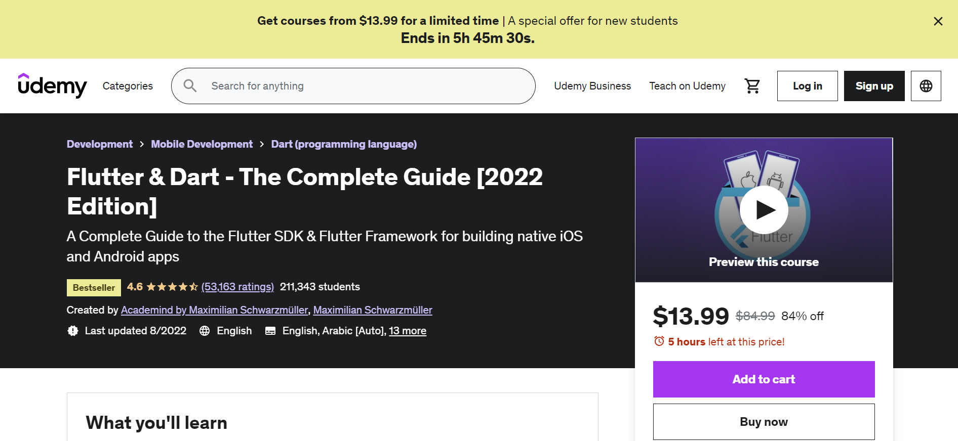Best Flutter Courses — Walturn