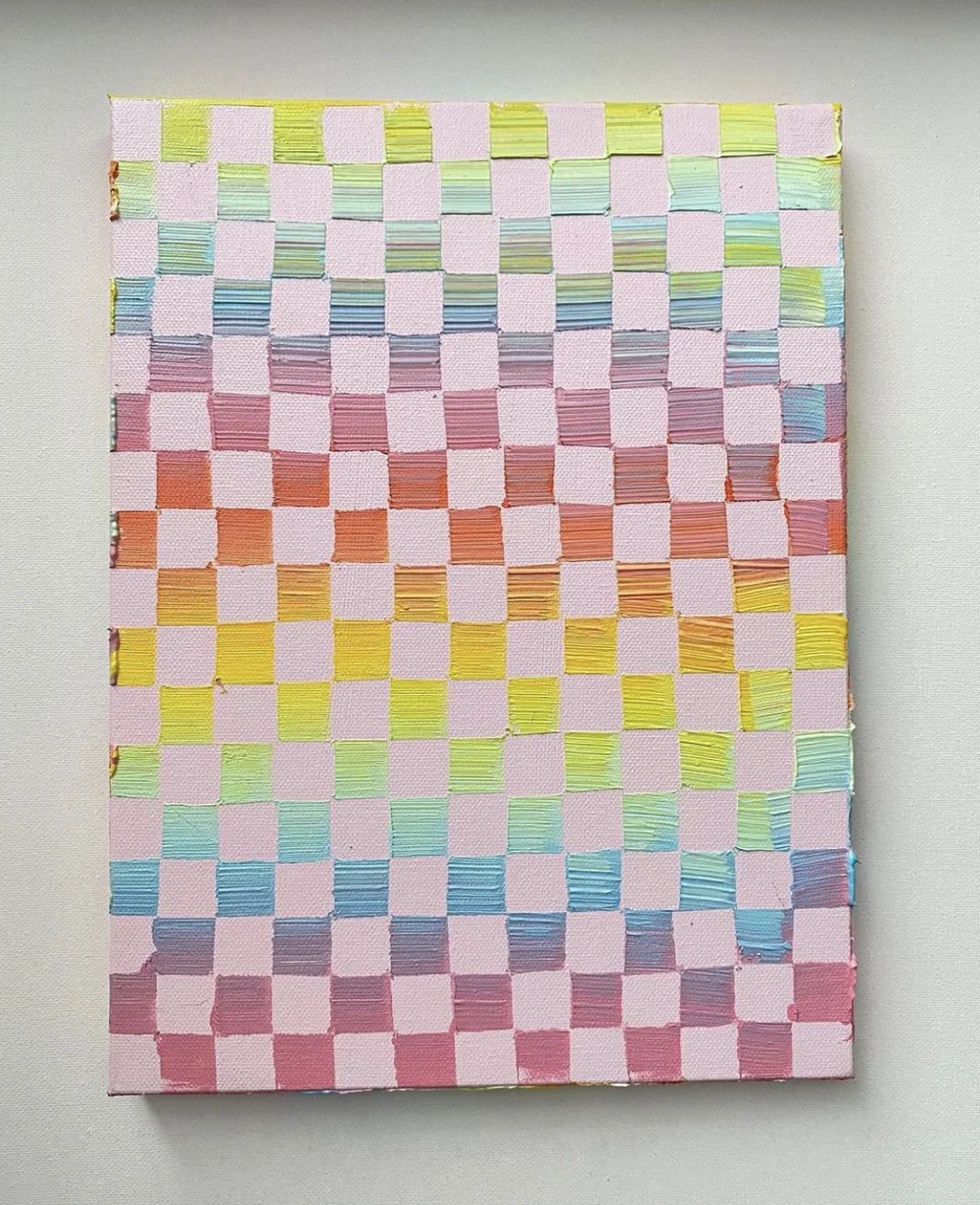 Checkered Paintings — Claire Buckley Art
