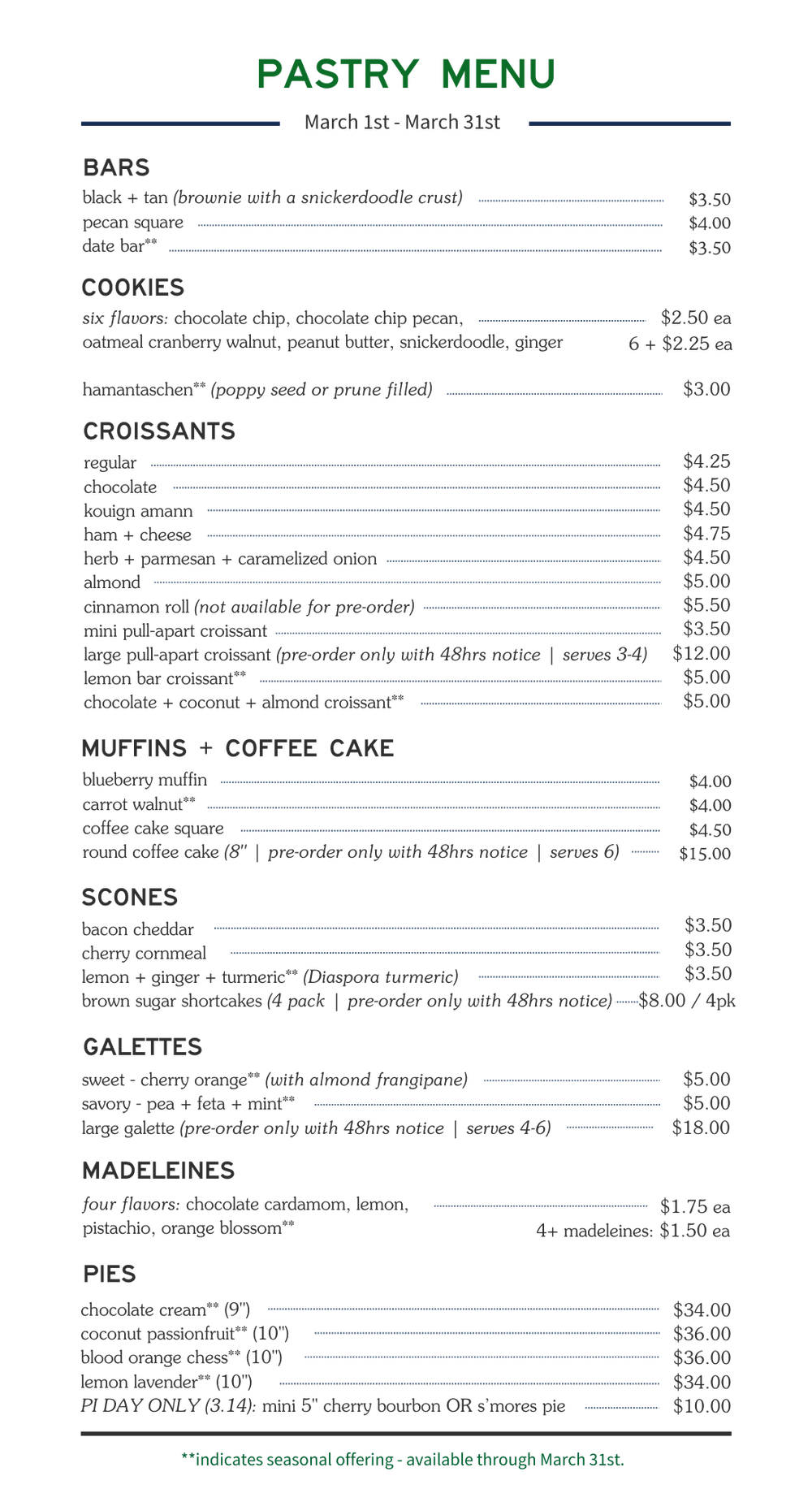 Pastry Menu — DOZEN BAKERY