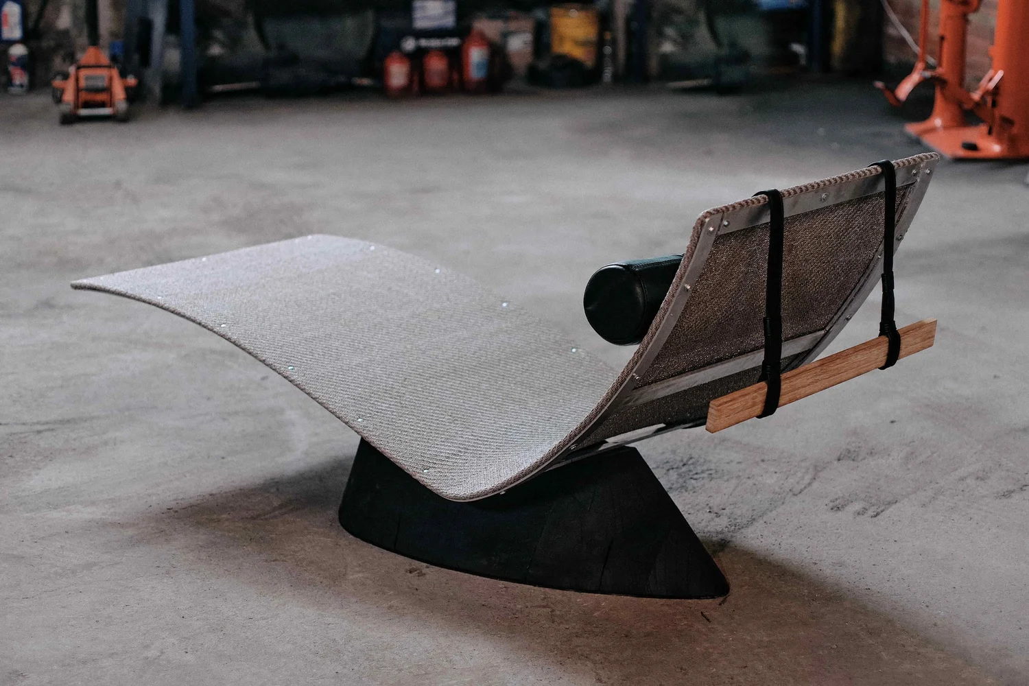 Luxury limited edition chaise by the Yakisugi furniture studio ...