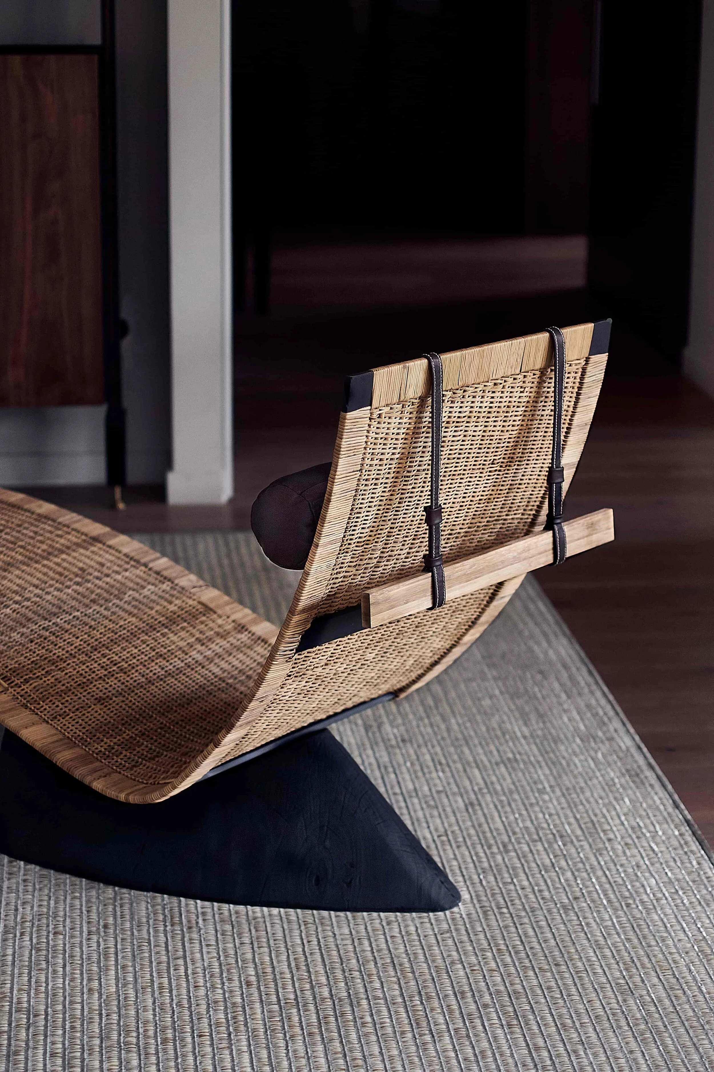 Luxury limited edition chaise by the Yakisugi furniture studio ...