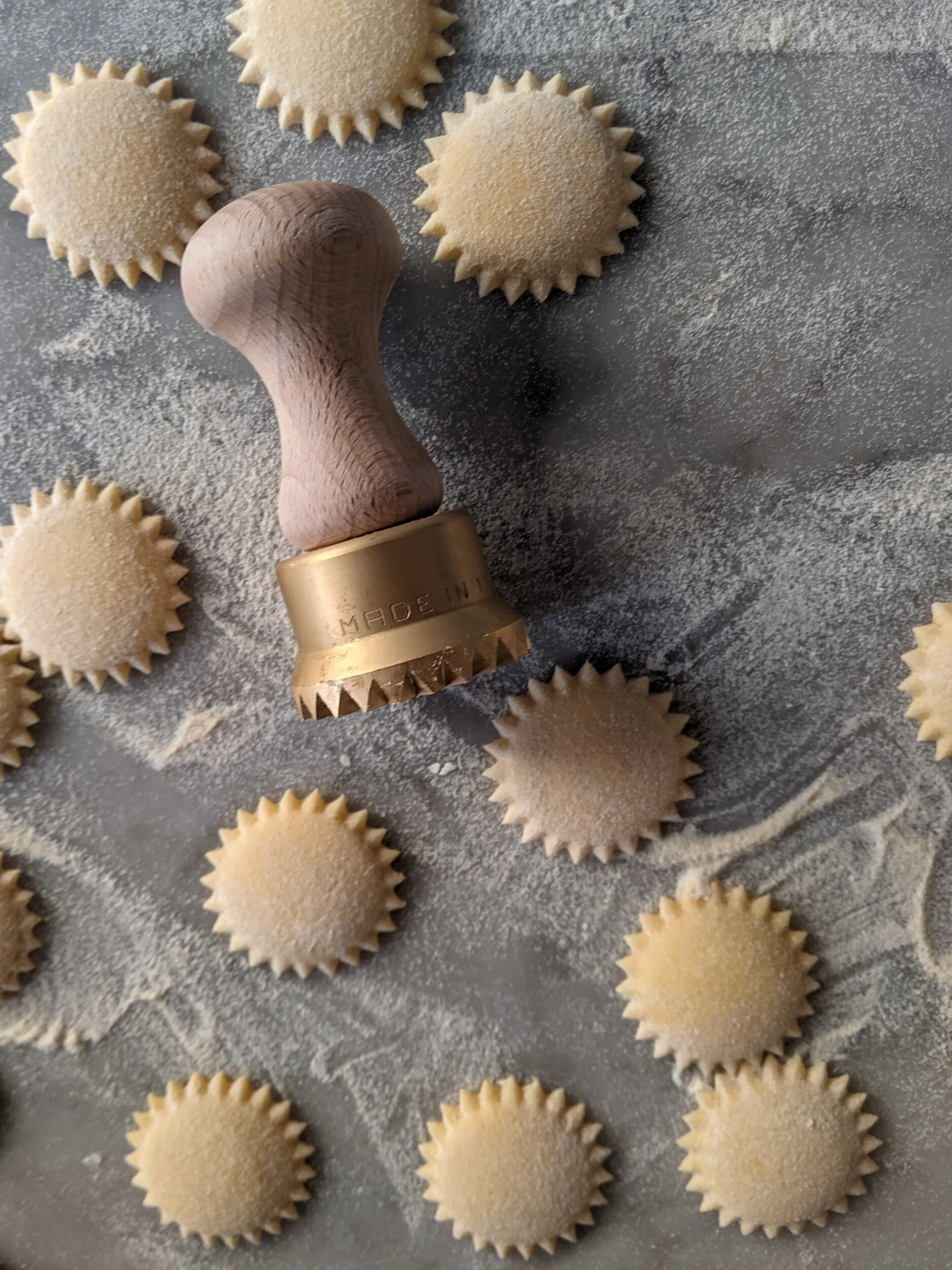 Brass Flower Ravioli Stamp — TheDolceVitaExperience