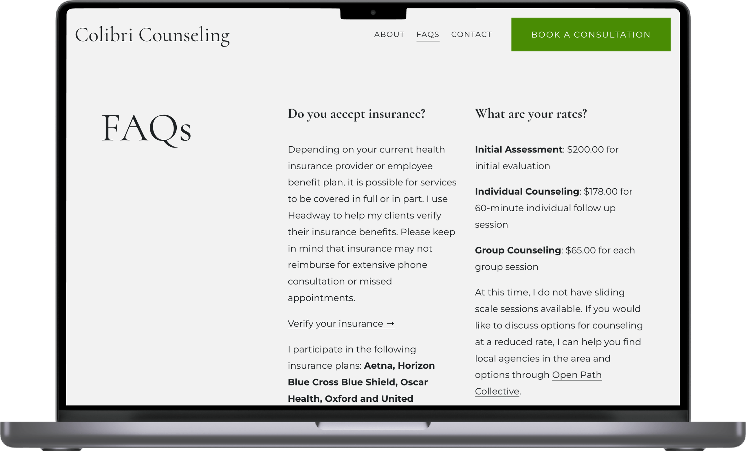 Colibri Counseling — J.