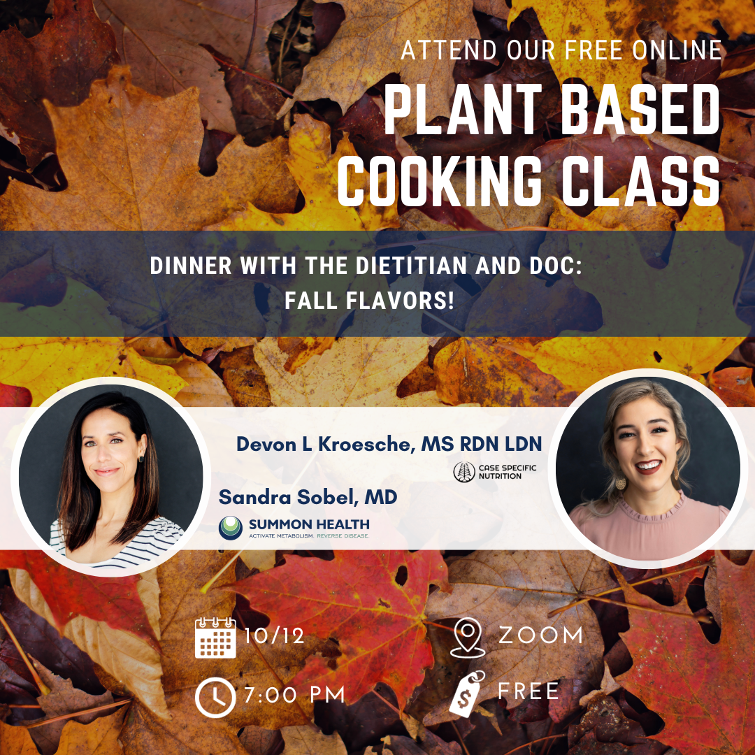 Plant Based Cooking Class 10/12/23 — Summon Health