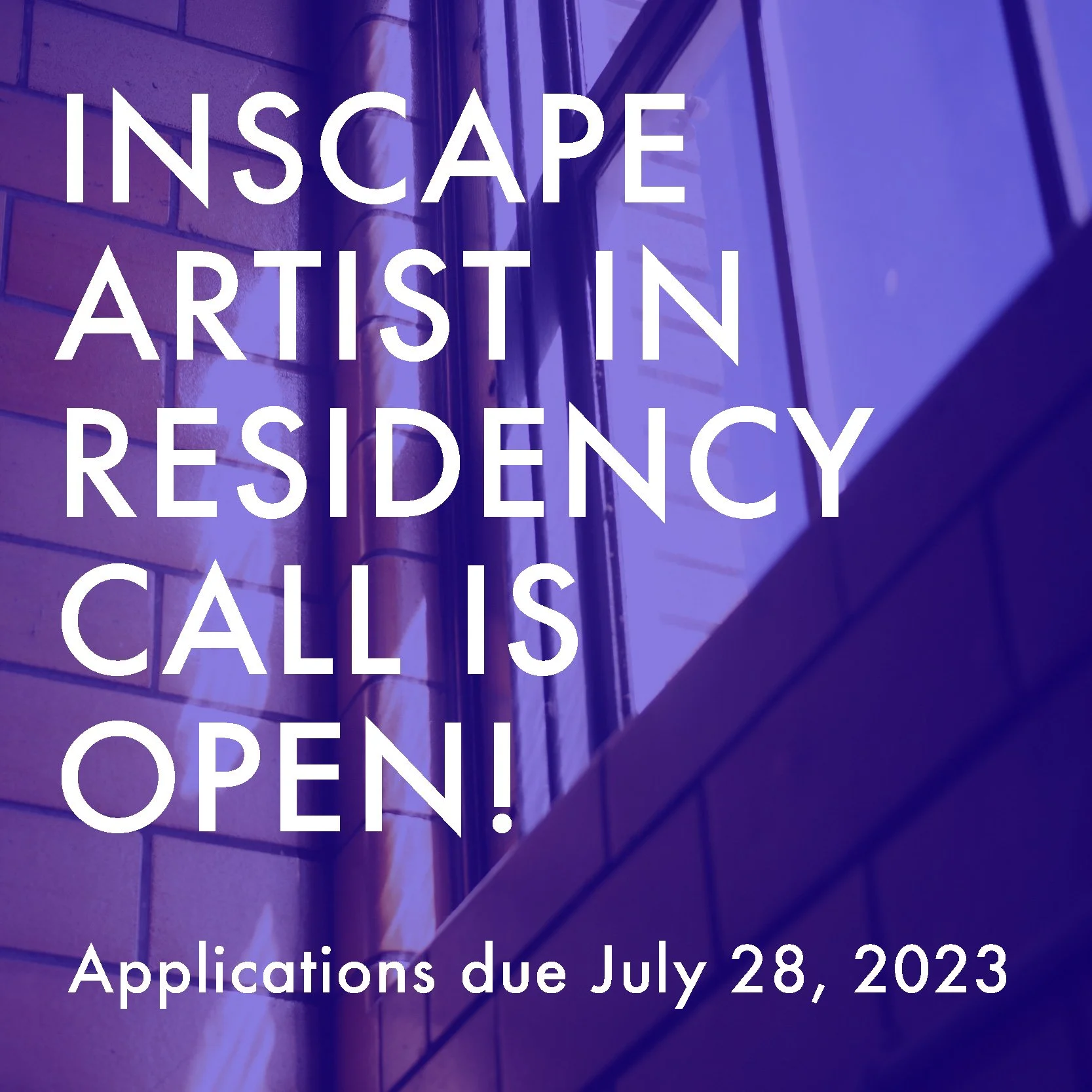 Inscape Artist in Residency Call is Open! — Friends of Inscape