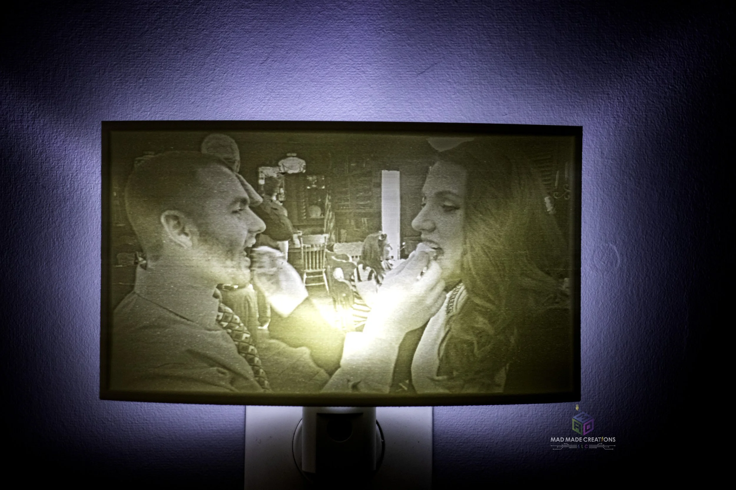 Custom Lithophane – 3D Printed Photo Gift | Color or B&W — MAD Made ...