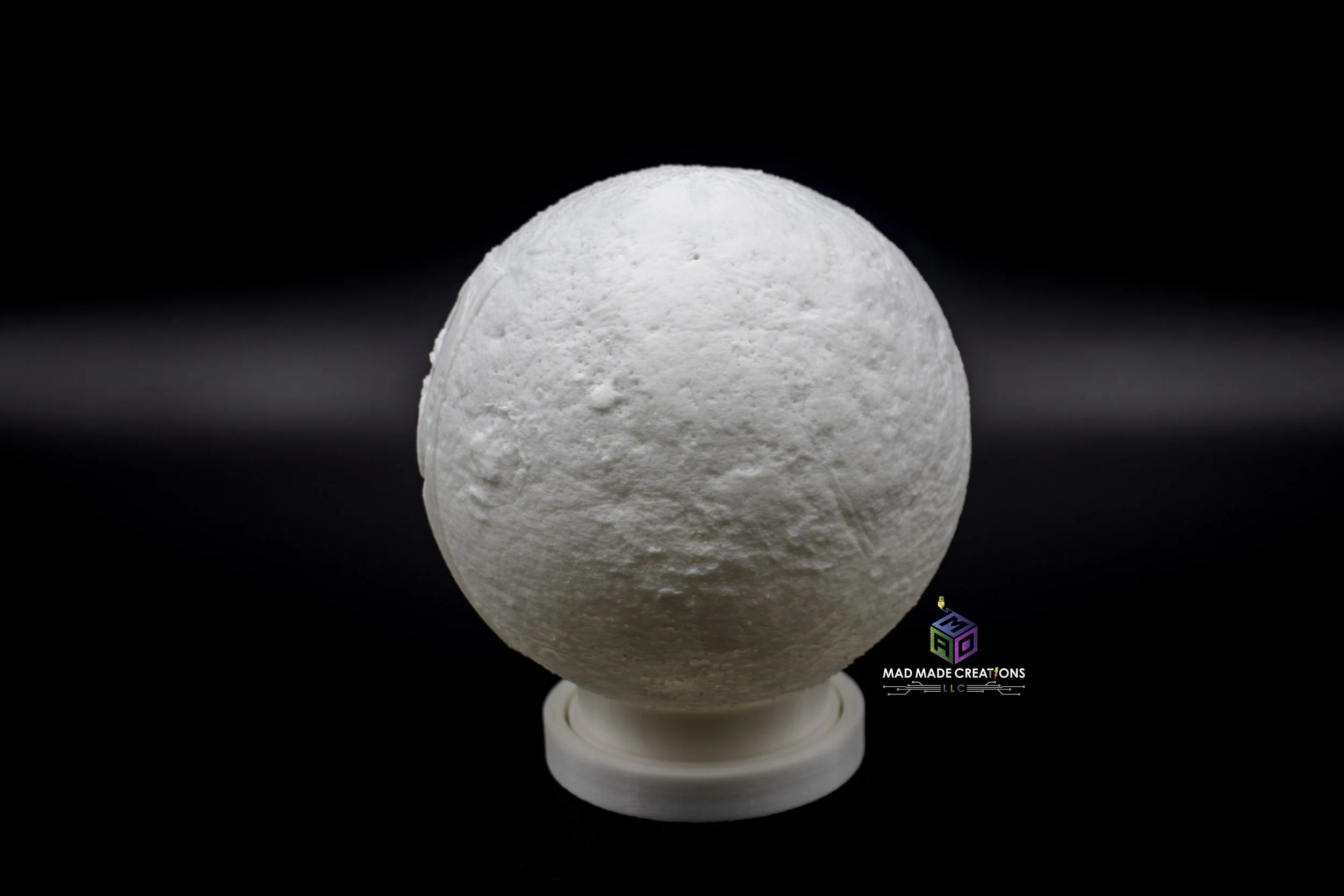 Personalized LED Moon Lithophane | Custom 3D Printed Moon Light with ...