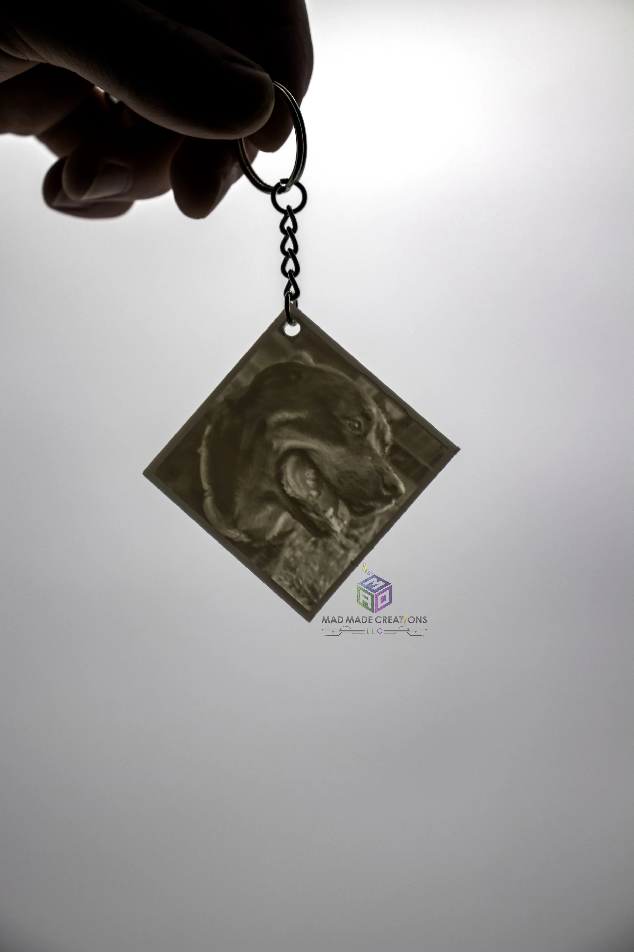 Personalized 3D Printed LED Moon Lithophane-MAD Made Creations LLC ...