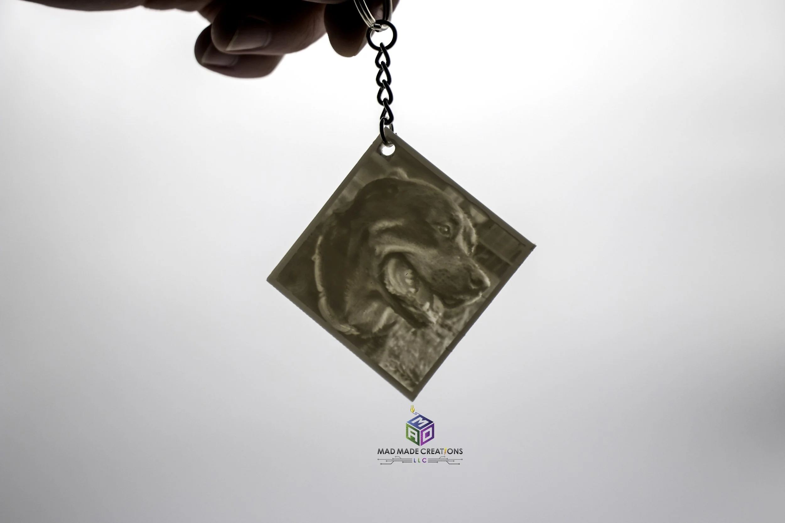 Personalized 3D Printed LED Moon Lithophane-MAD Made Creations LLC ...