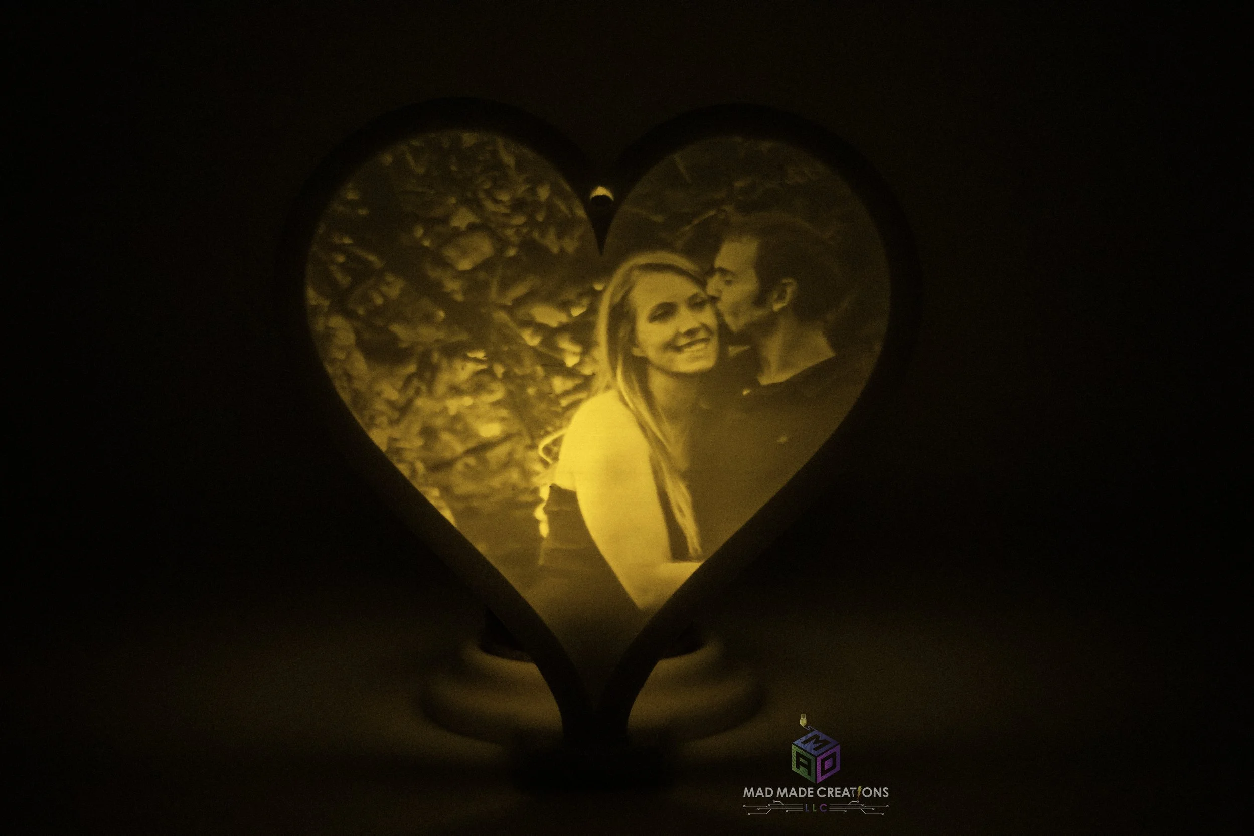 Personalized Heart Lithophane - MAD Made Creations LLC | Custom Heart ...