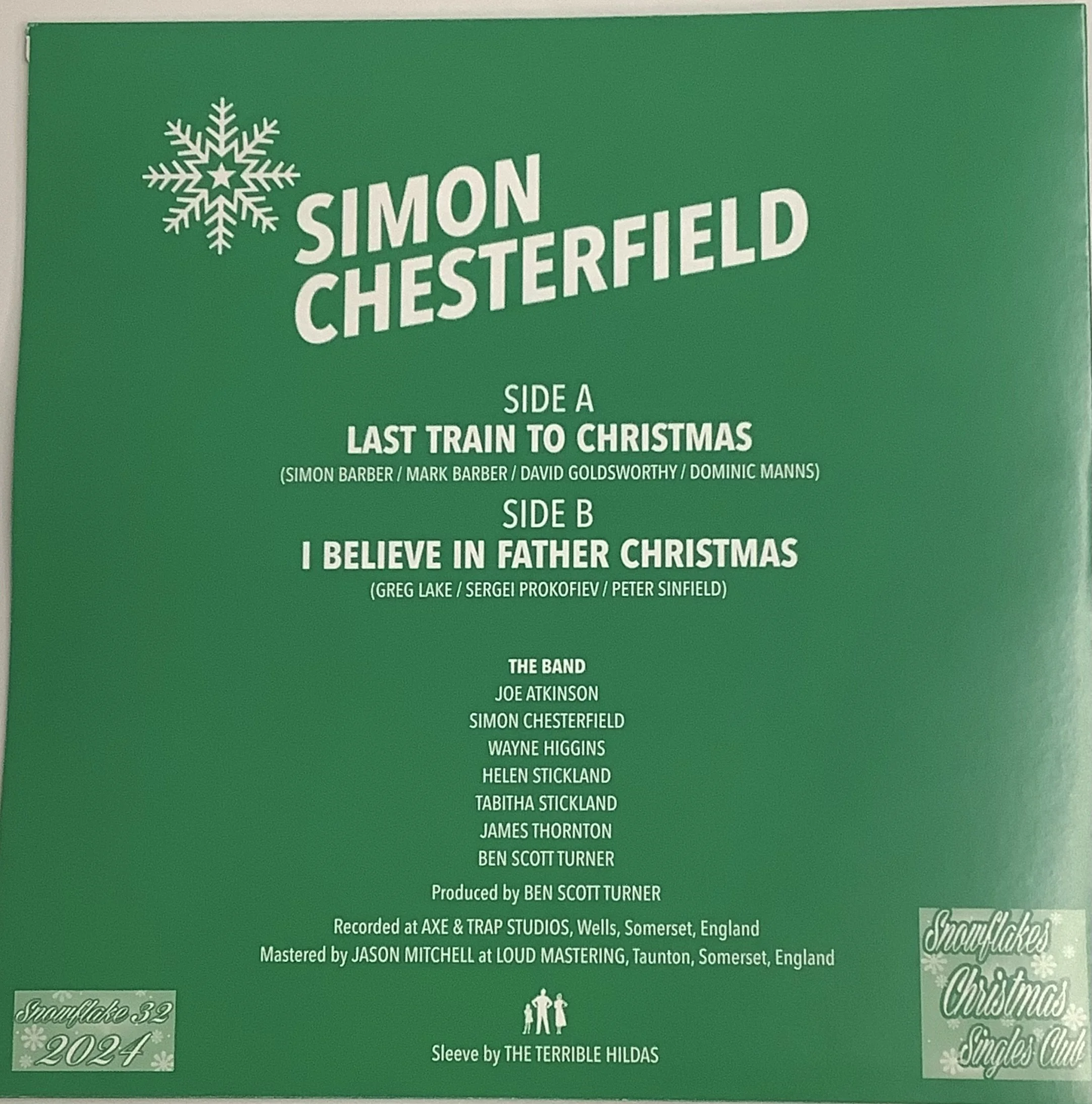 Simon Chesterfield 7": Merry Christmas from Simon Chesterfield (White ...