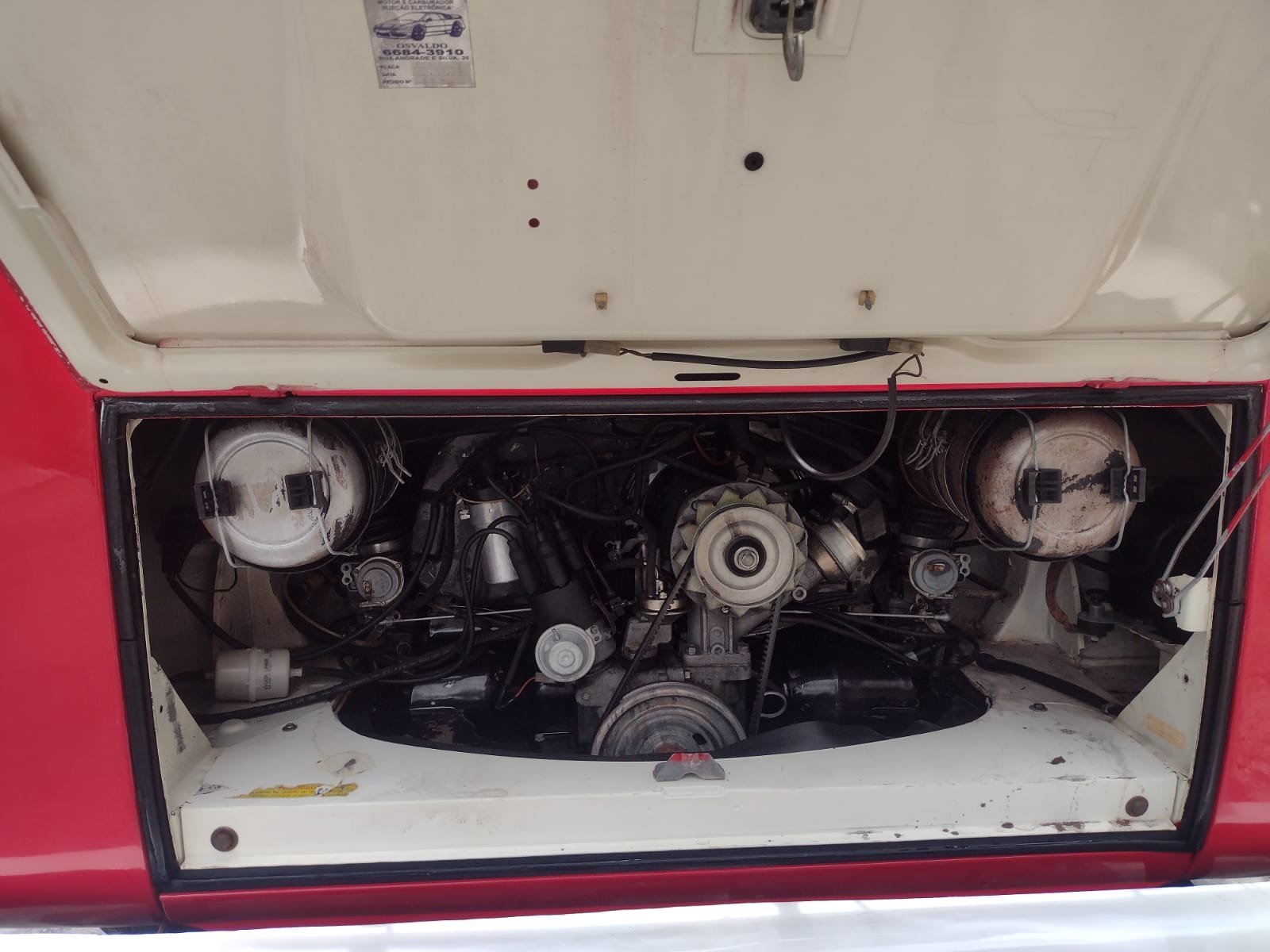 Type 2 red VW baywindow for sale — Brazilian Classic Cars