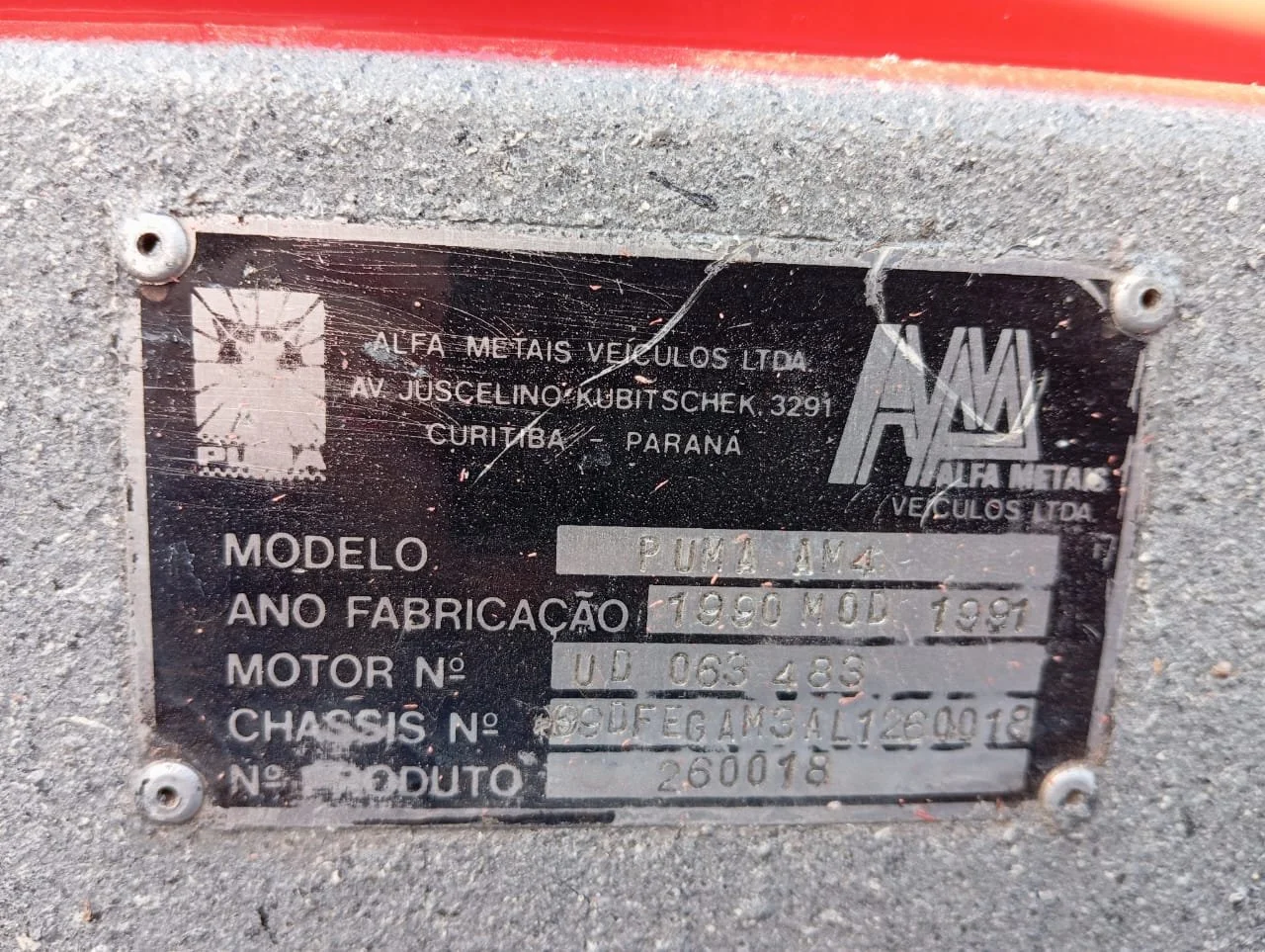 Puma AM4 1990 — Brazilian Classic Cars