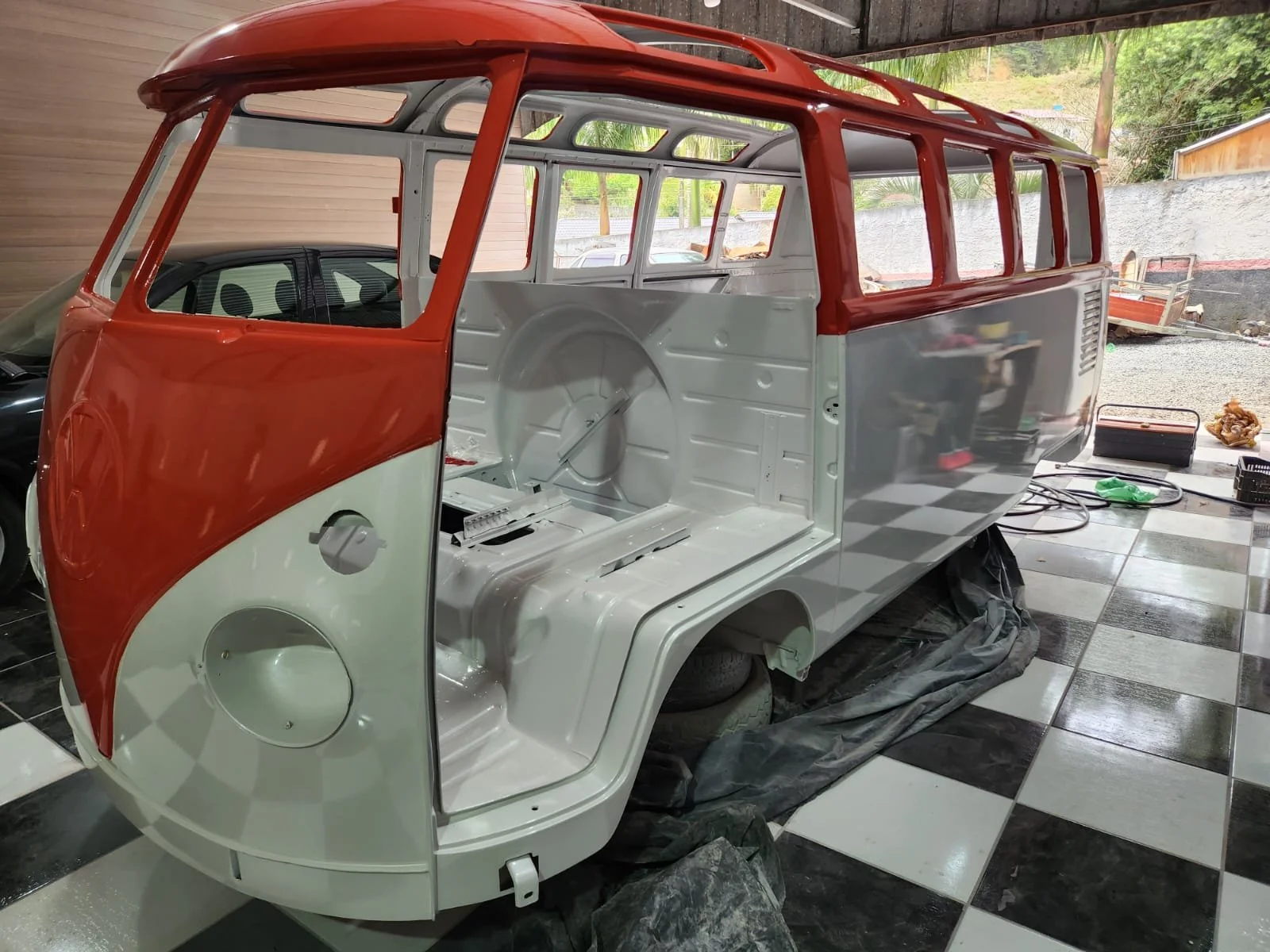 VW T1 splitwindow bus Samba recreation 1975 — Brazilian Classic Cars