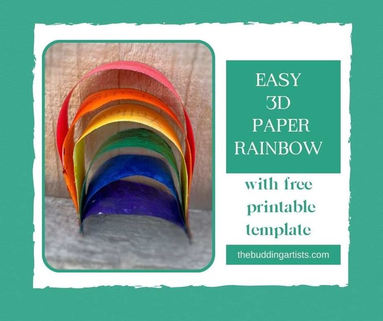Easy 3D Paper Rainbow Craft — The Budding Artists