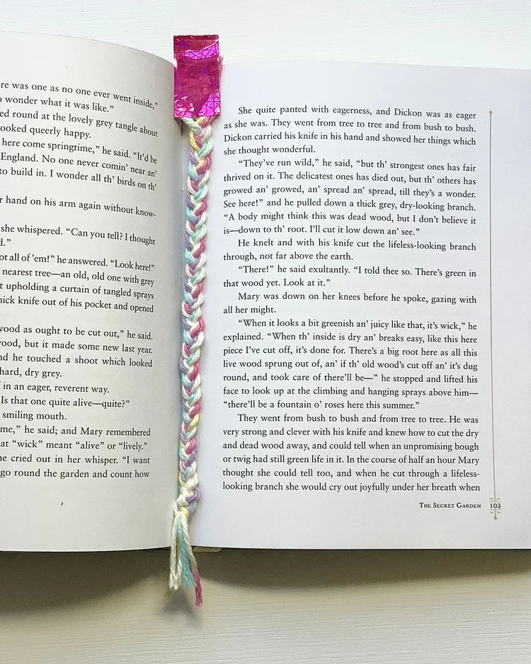 Handmade Yarn Bookmarks; Simple enough for Preschoolers — The Budding ...