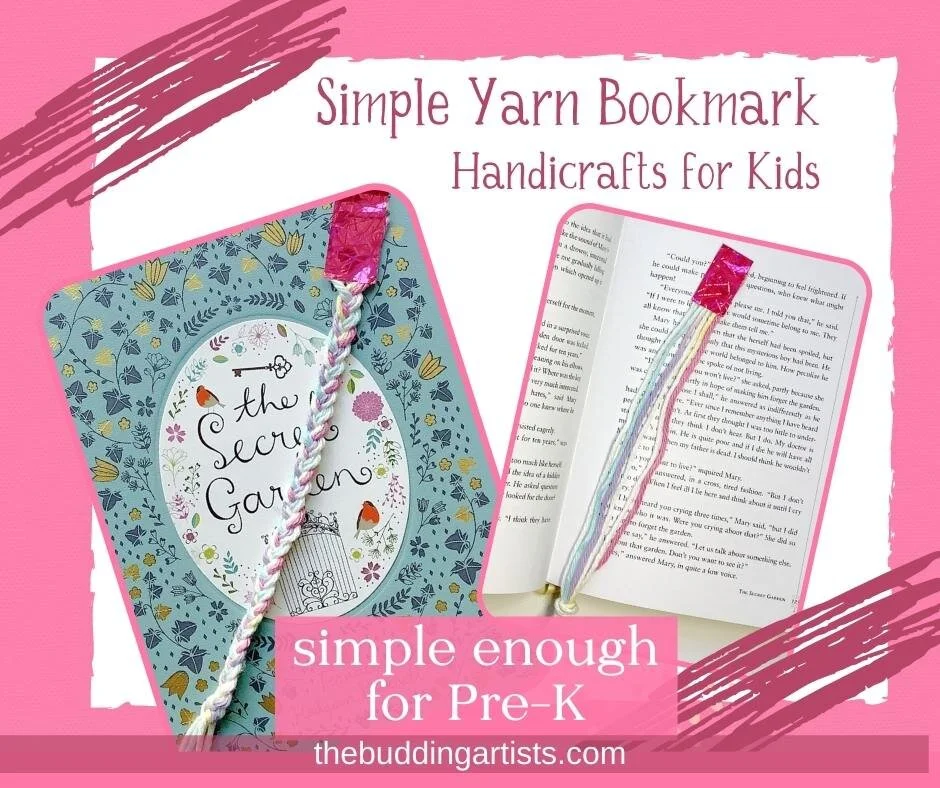 Handmade Yarn Bookmarks; Simple enough for Preschoolers — The Budding ...