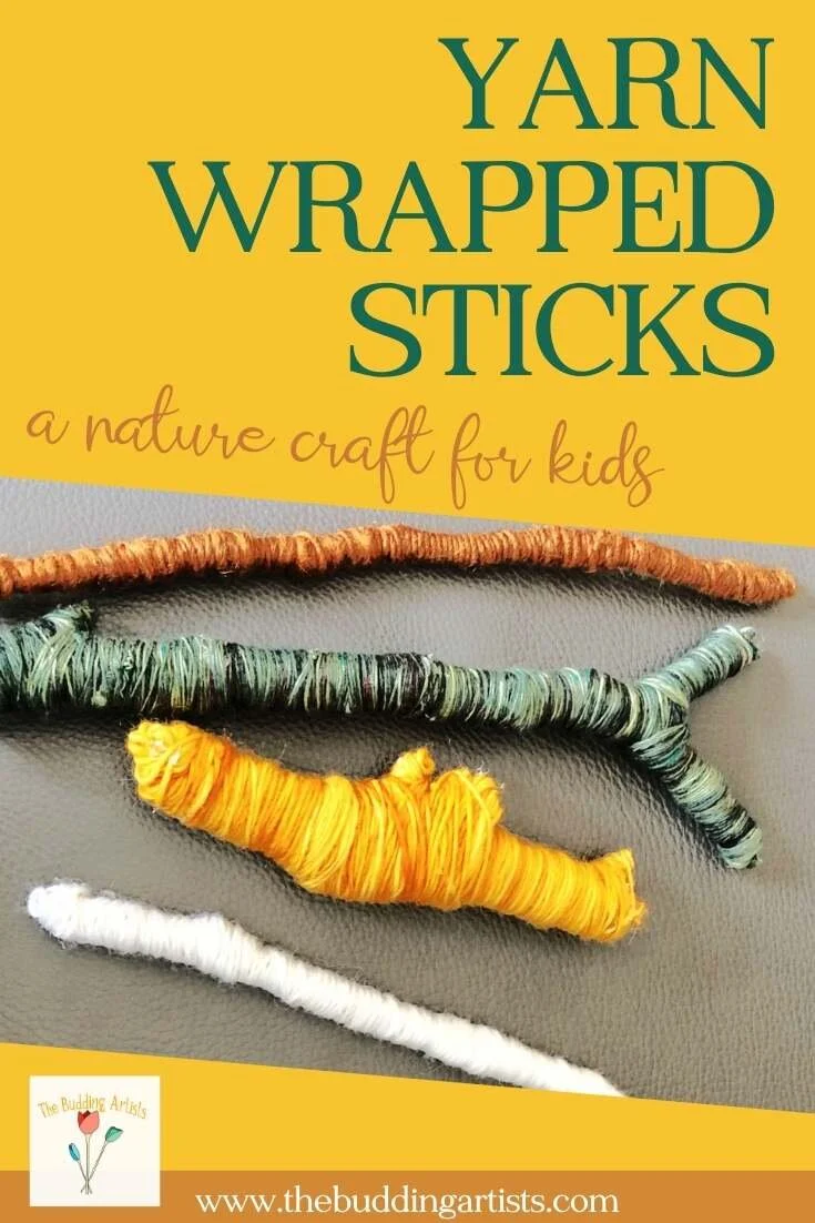 Making Yarn Sticks with Kids — The Budding Artists