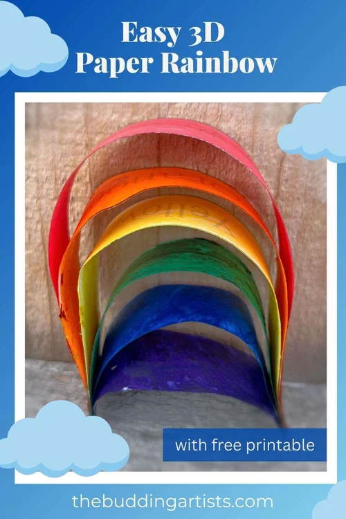 Easy 3D Paper Rainbow Craft — The Budding Artists