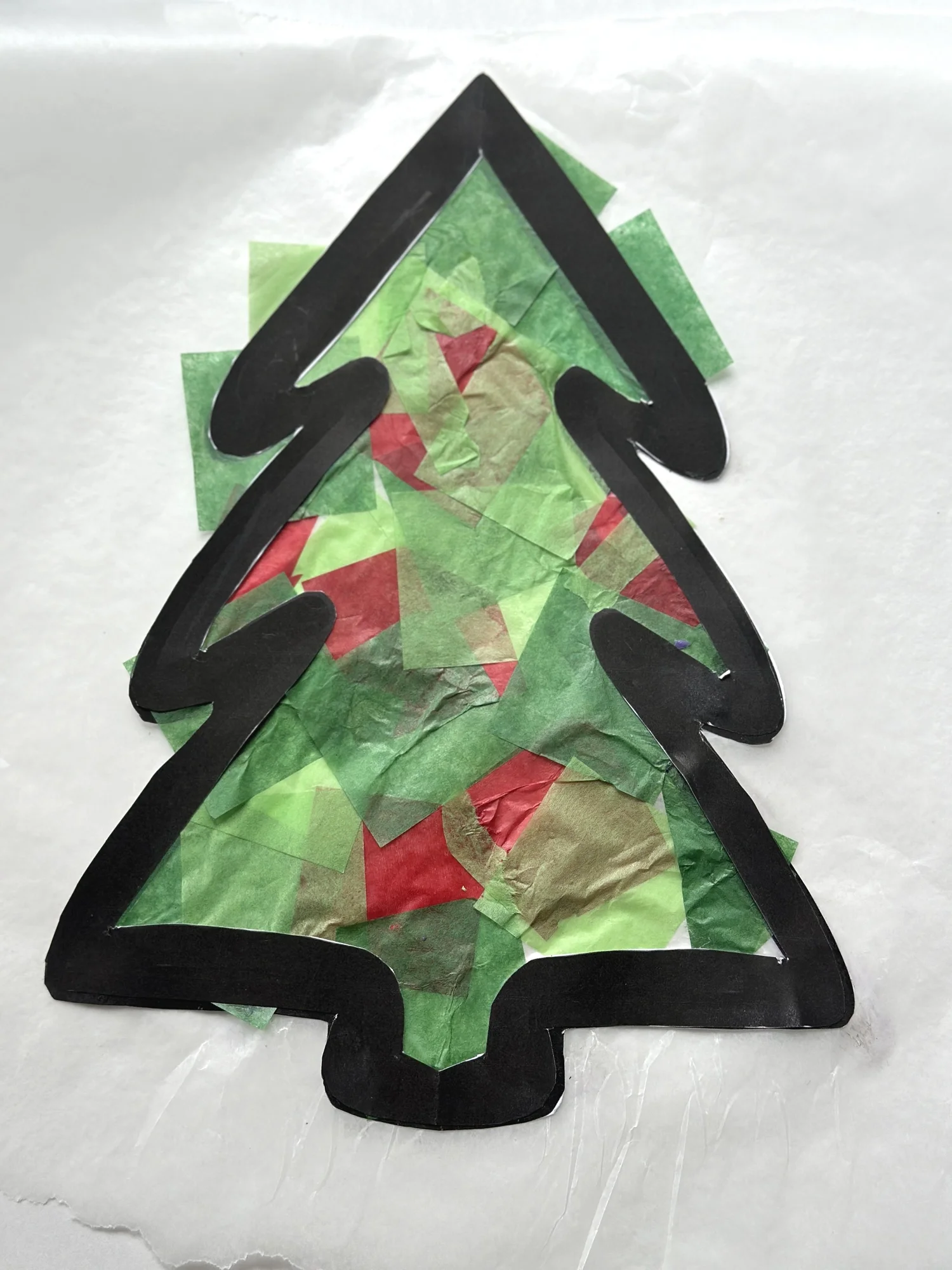 Stained Glass Christmas Tree Craft — The Budding Artists