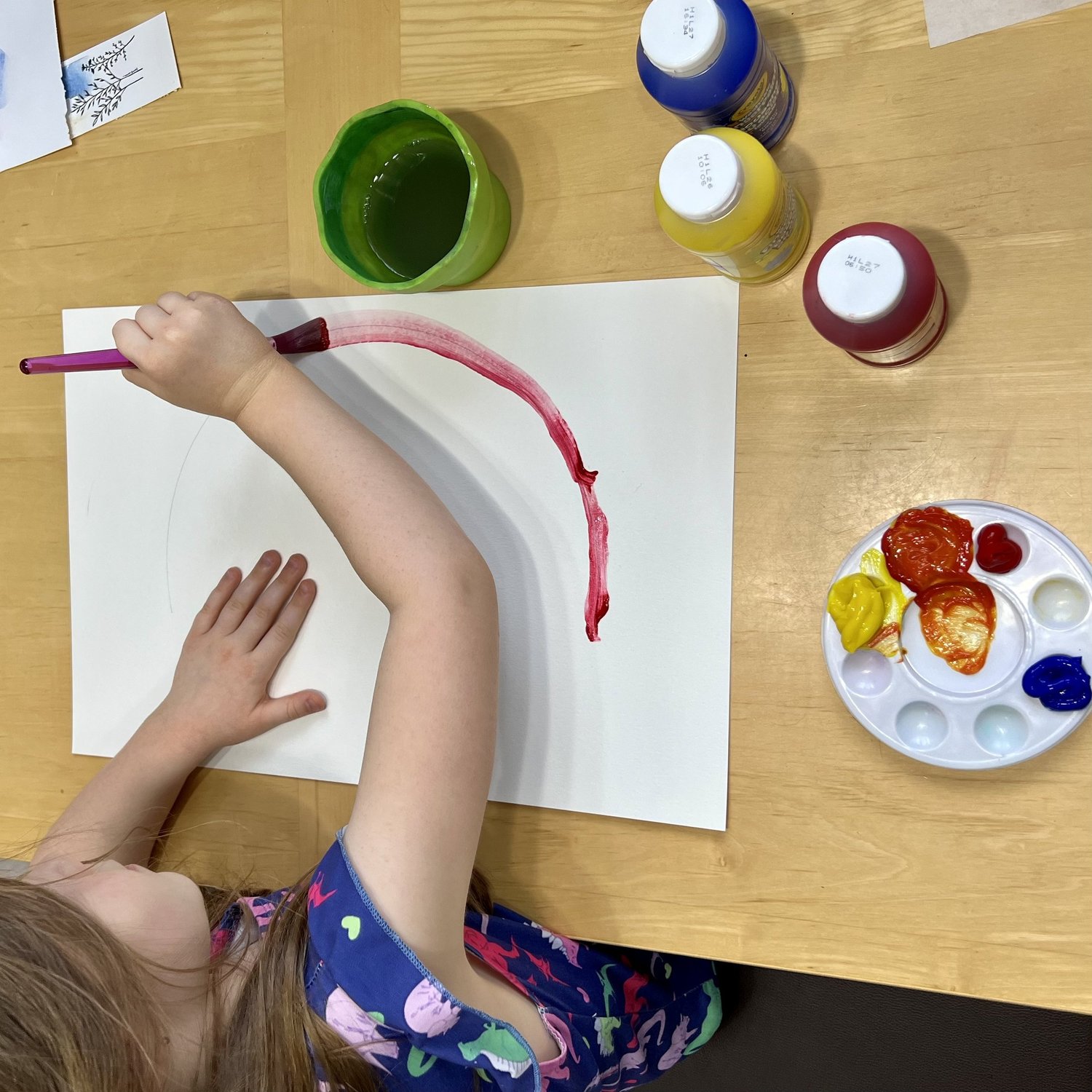 Mix Primary Colors to Paint a Rainbow with Kids — The Budding Artists
