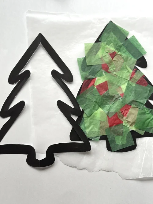Stained Glass Christmas Tree Craft — The Budding Artists