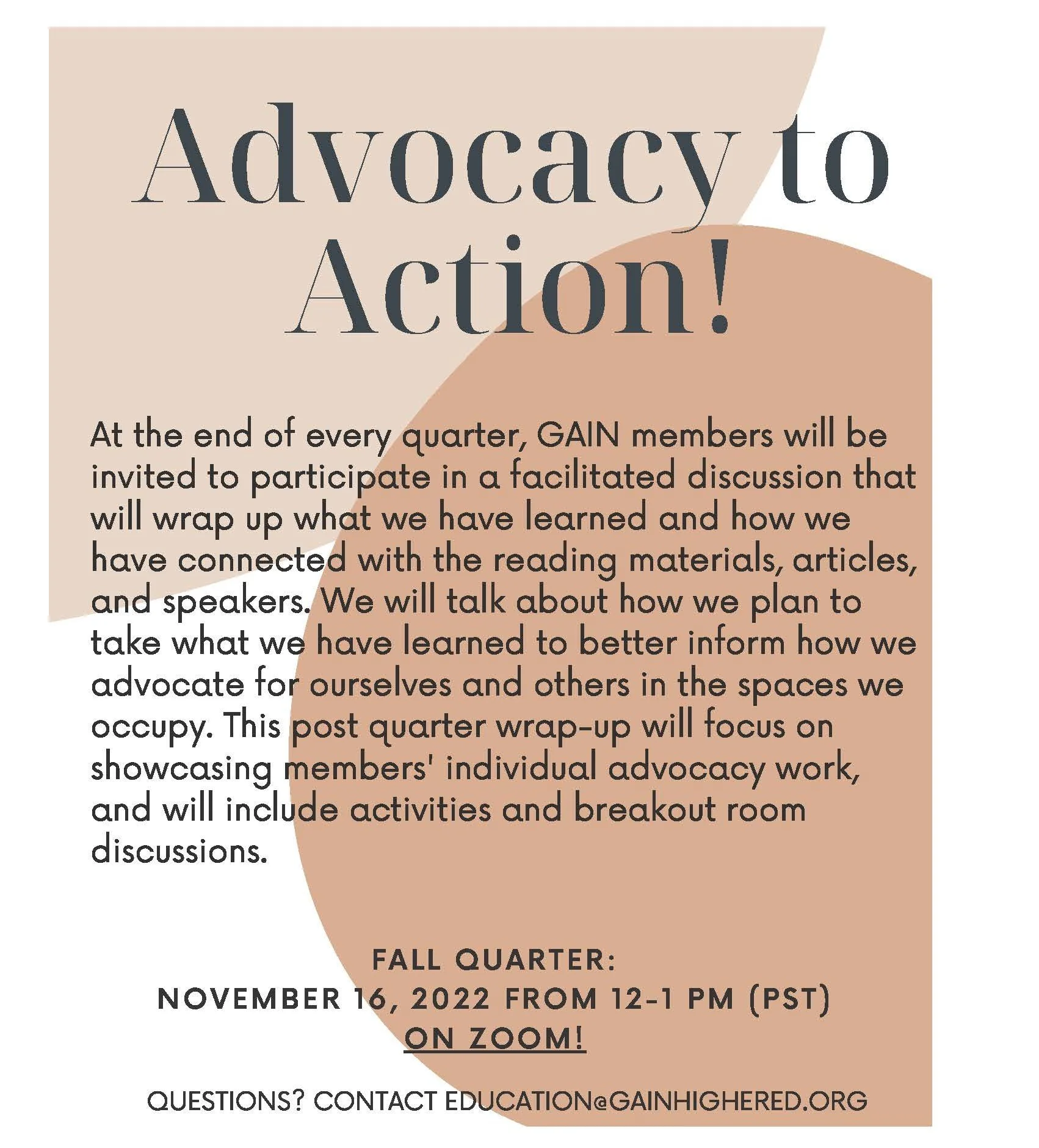 Advocacy to Action — Gender Advocacy and Inclusion Network (GAIN) in ...