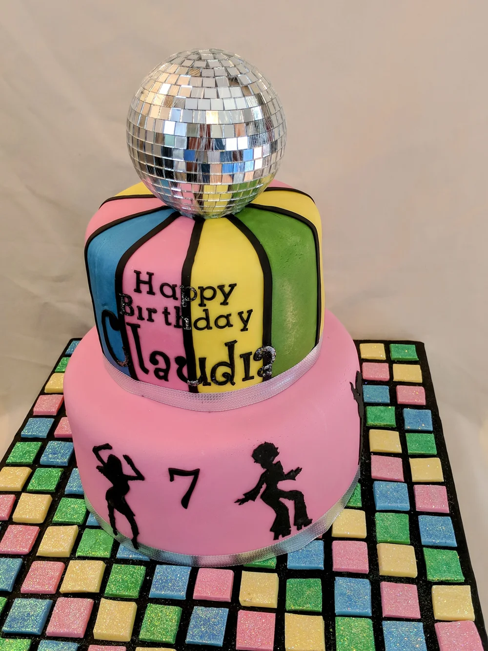 Disco Party Cake