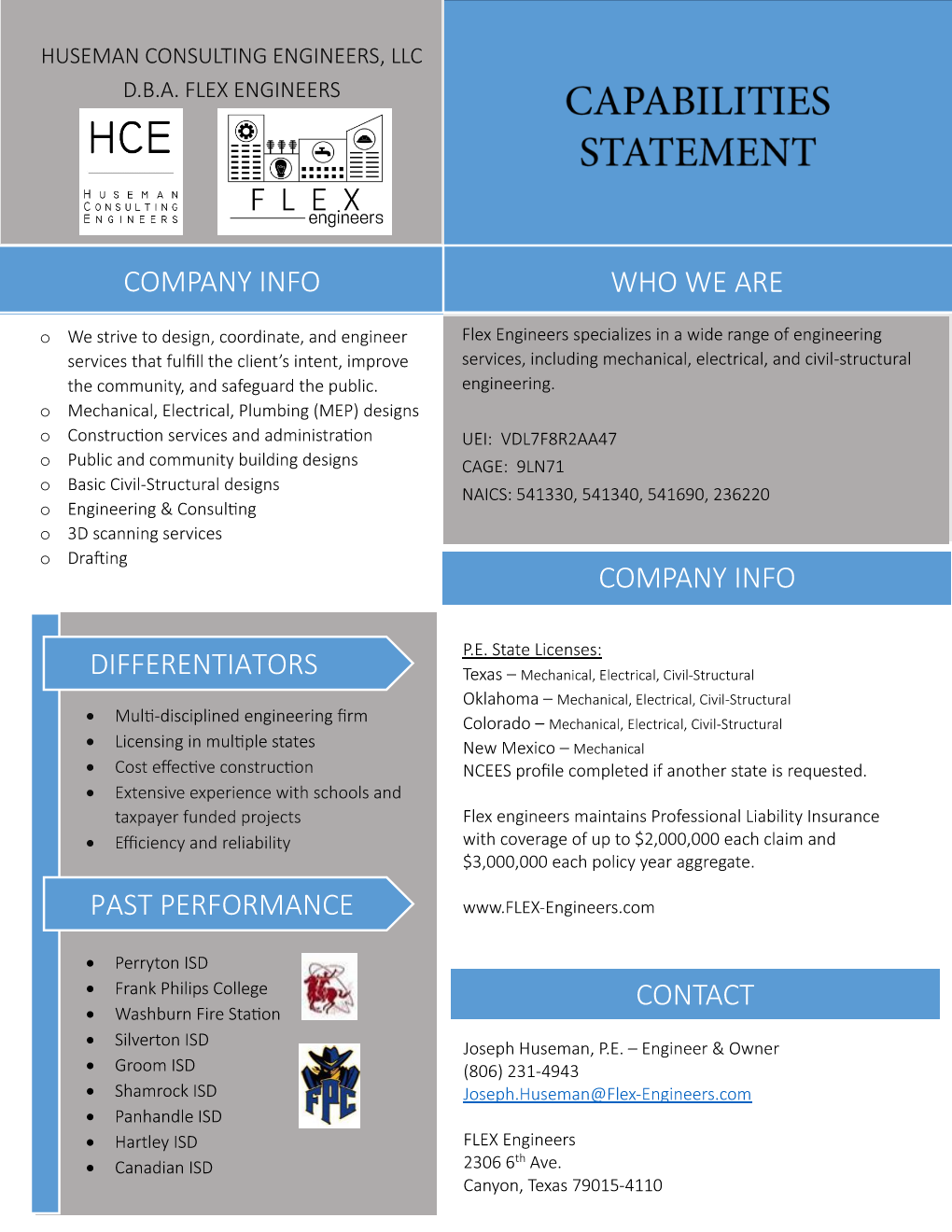 Capabilities Statement — Flex Engineers