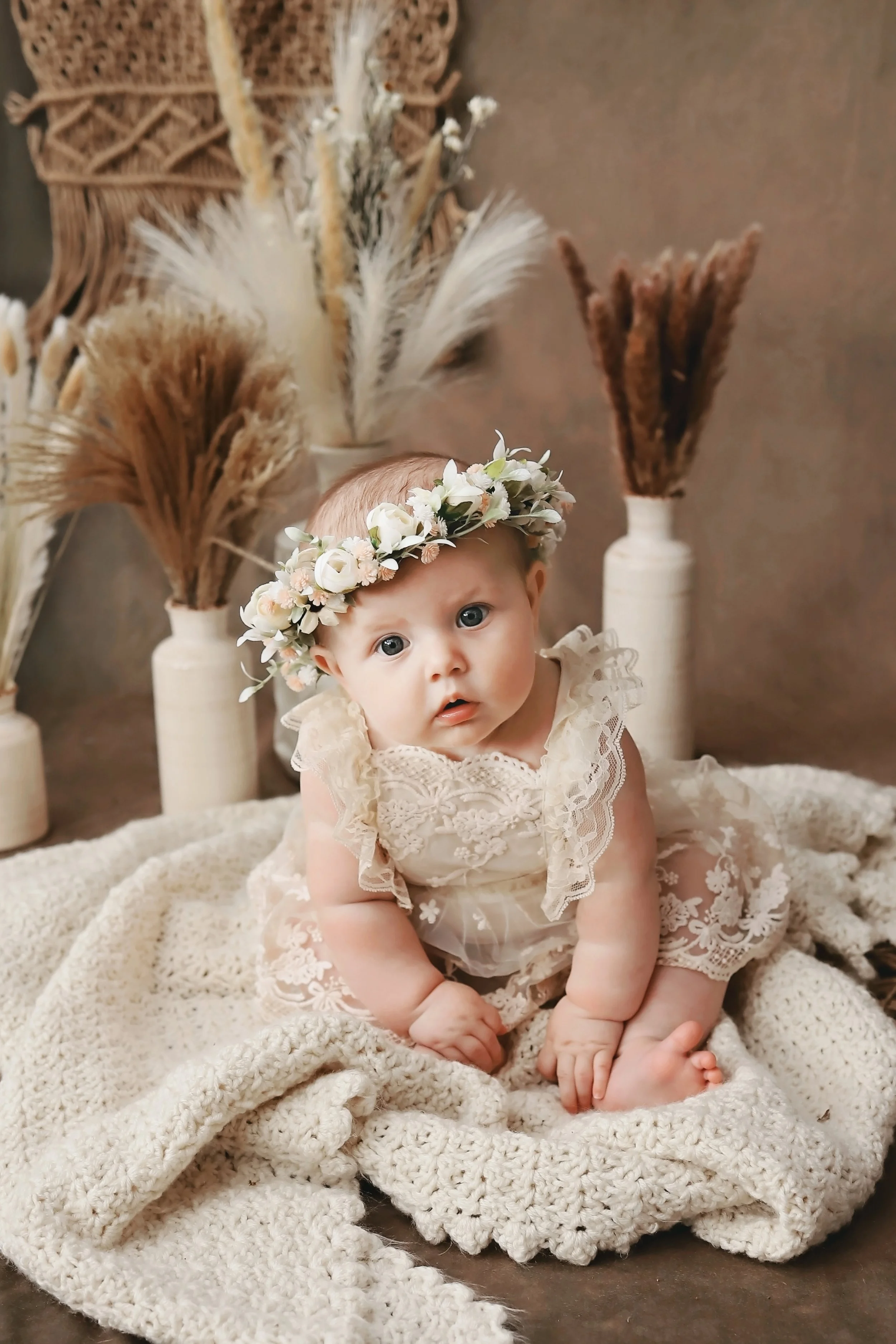 Boho Baby Milestone Session - Marion Illinois Photographer — Amber ...