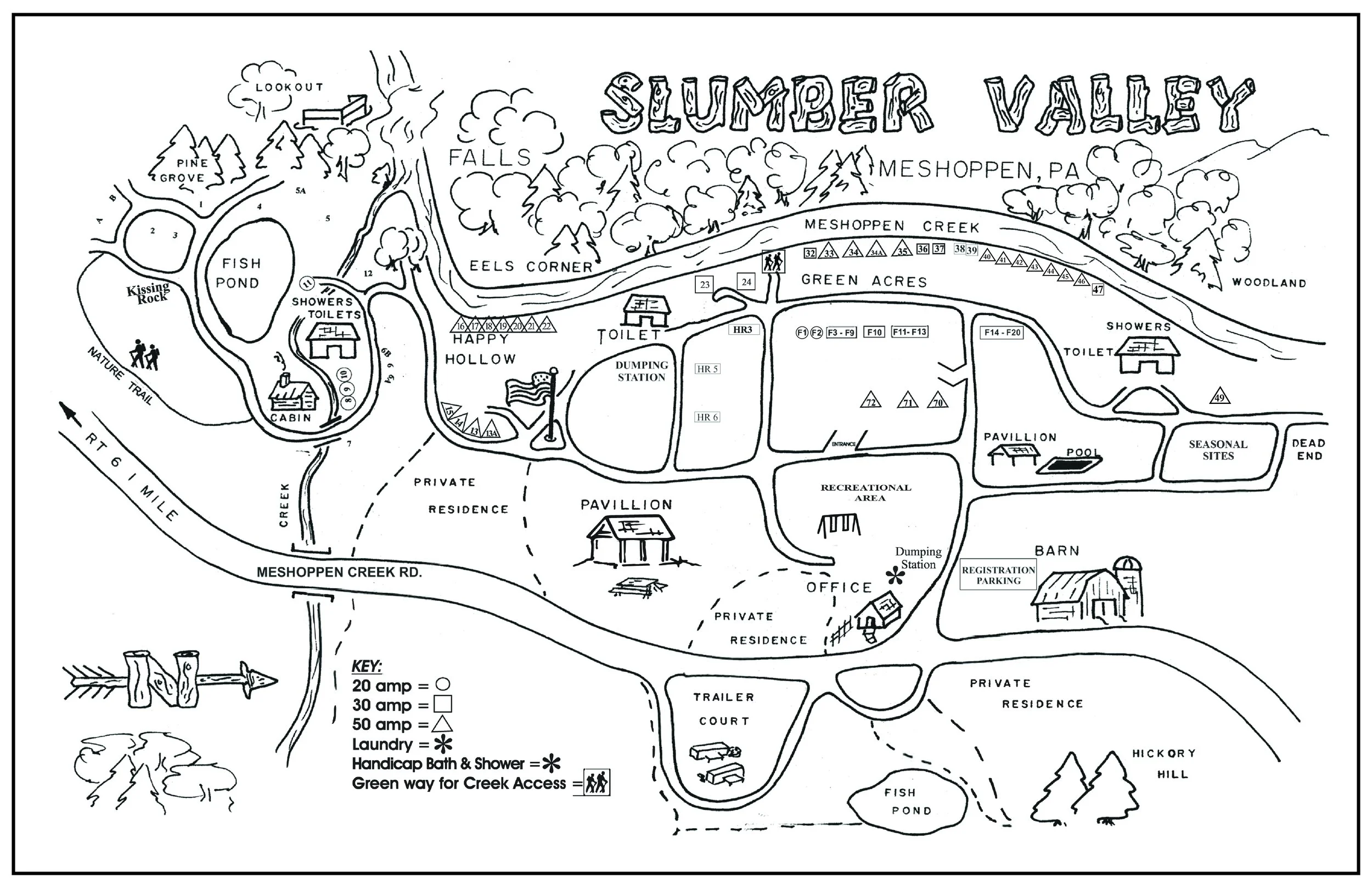 Amenities — Slumber Valley Campground
