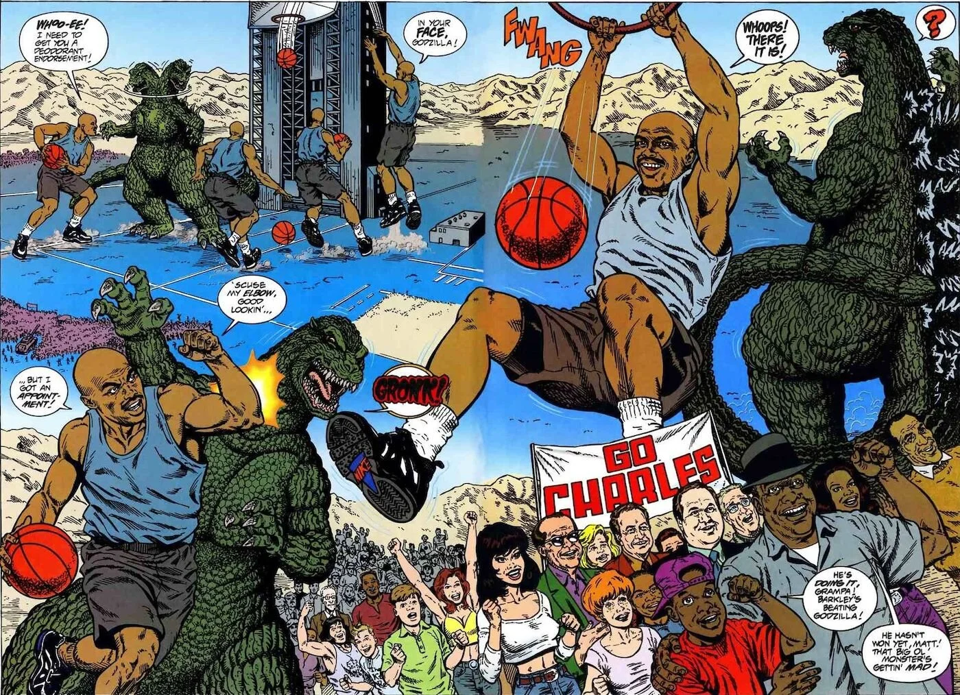 I've Got Issues: Godzilla Vs. Barkley (1993) — Neon Splatter