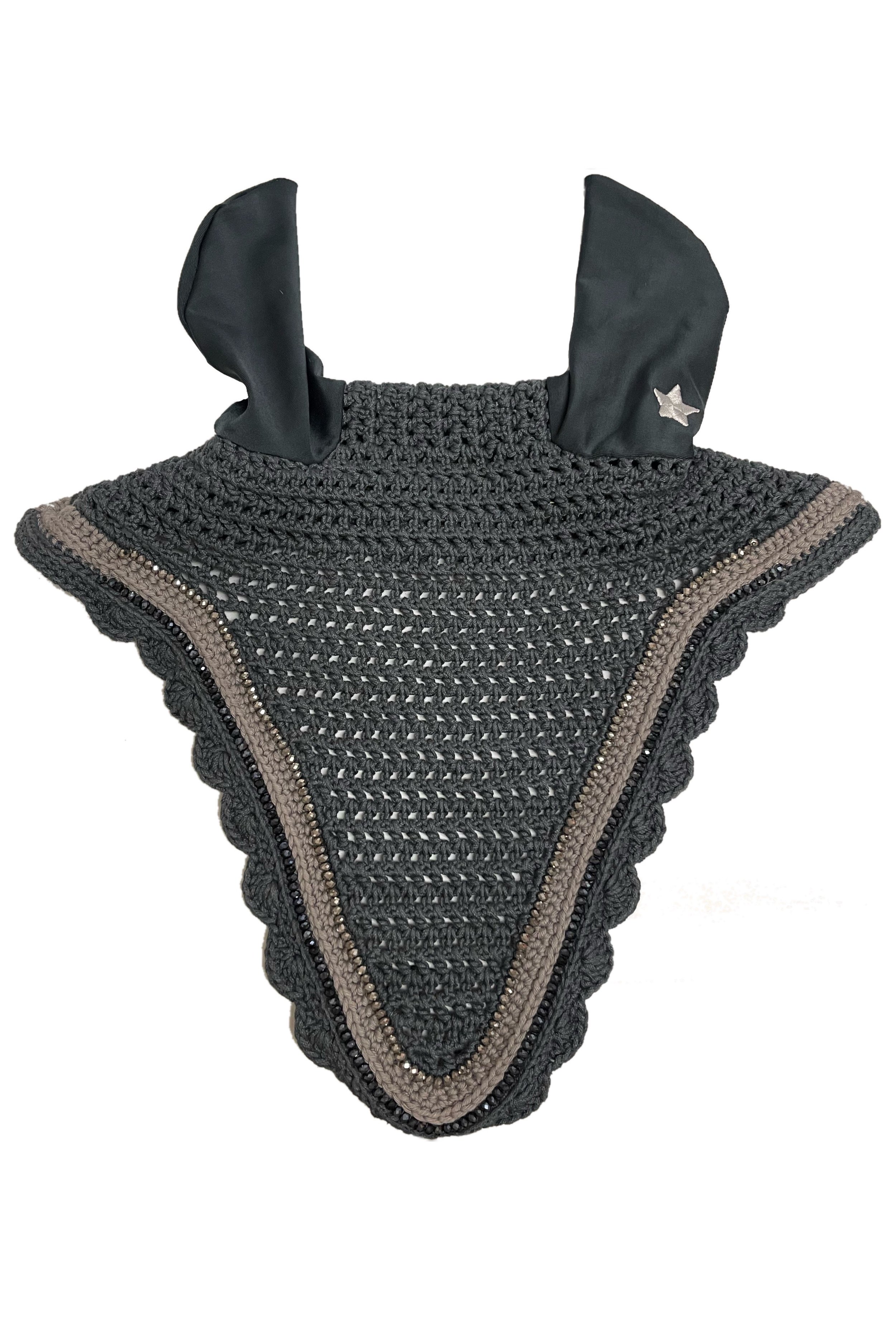 Talisman Custom Bonnet In Black With Green Trim & Tan Piping - Full ...