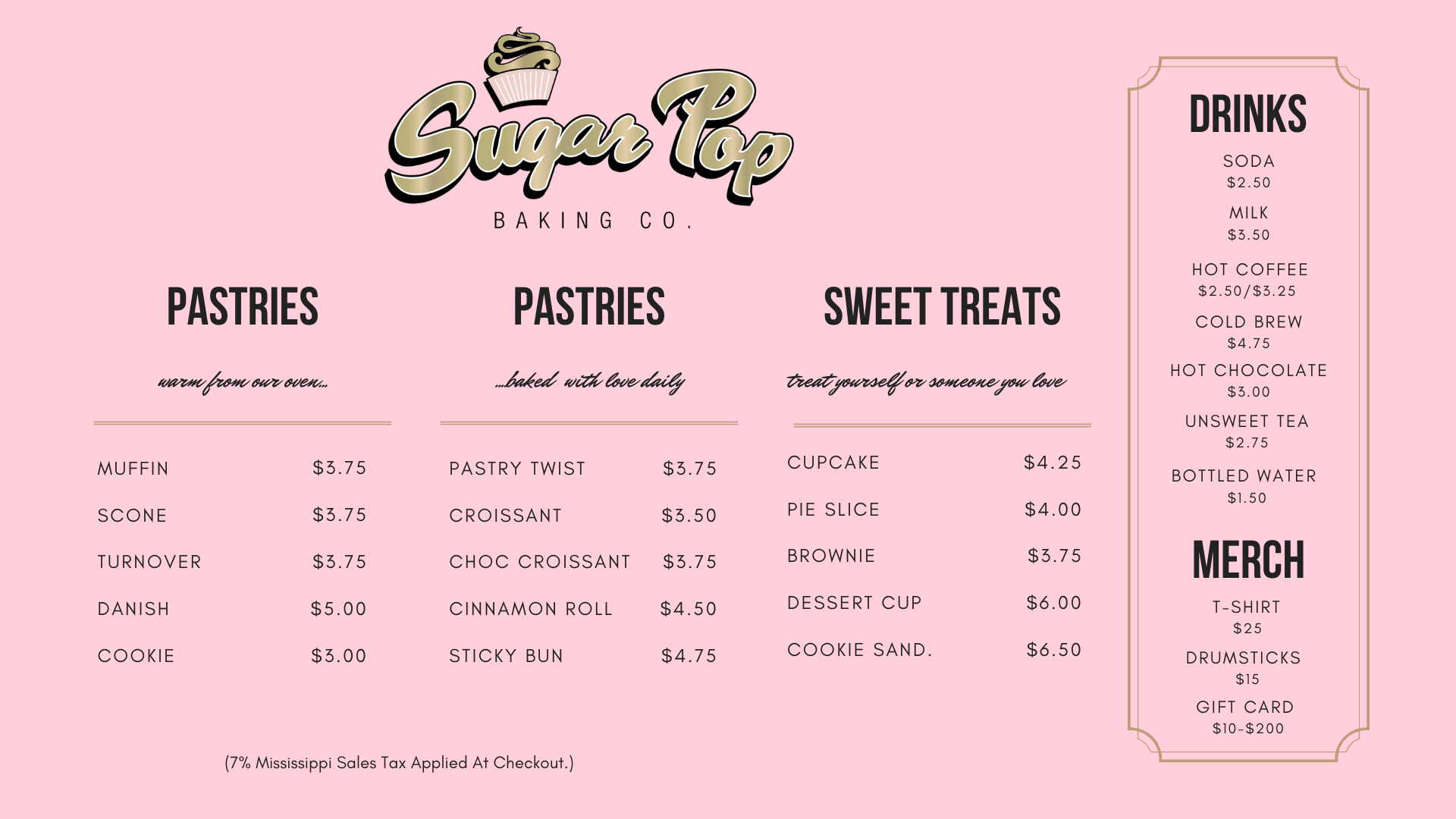 Bakery — Sugar Pop Baking Co.