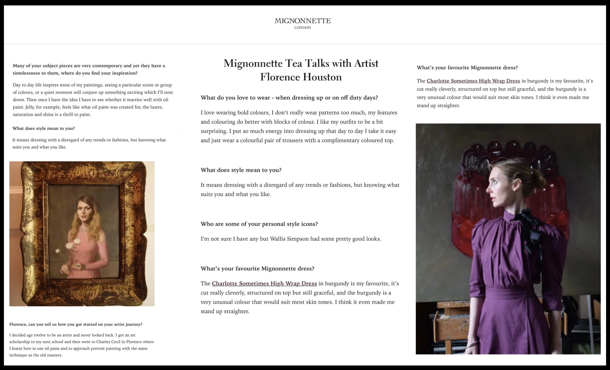 Press — FLORENCE HOUSTON