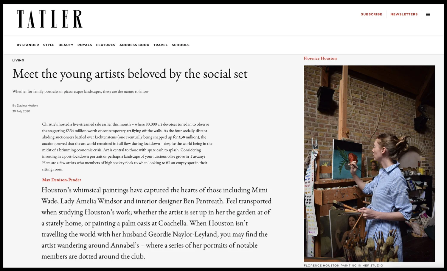 Press — FLORENCE HOUSTON