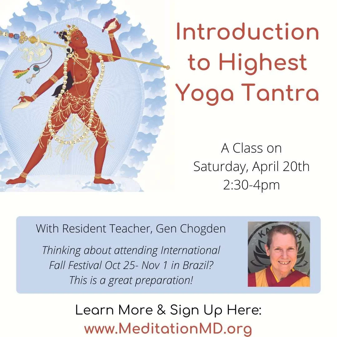 Introduction to Highest Yoga Tantra — Kadampa Meditation Center ...