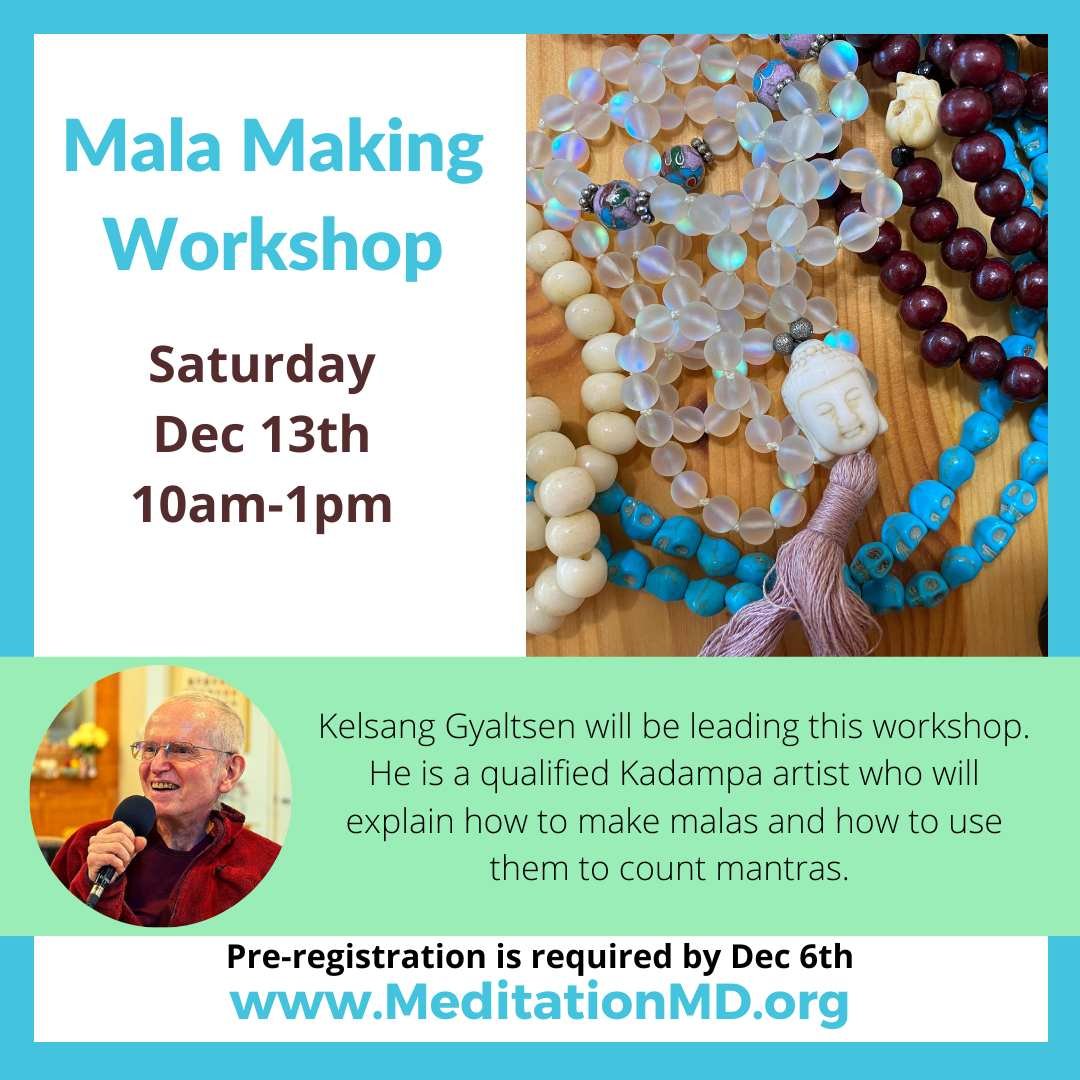 Mala Making Workshop — Kadampa Meditation Center Maryland | Baltimore