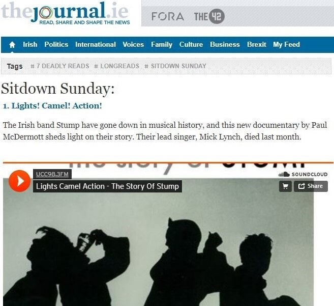 Lights! Camel! Action! - the story of Stump