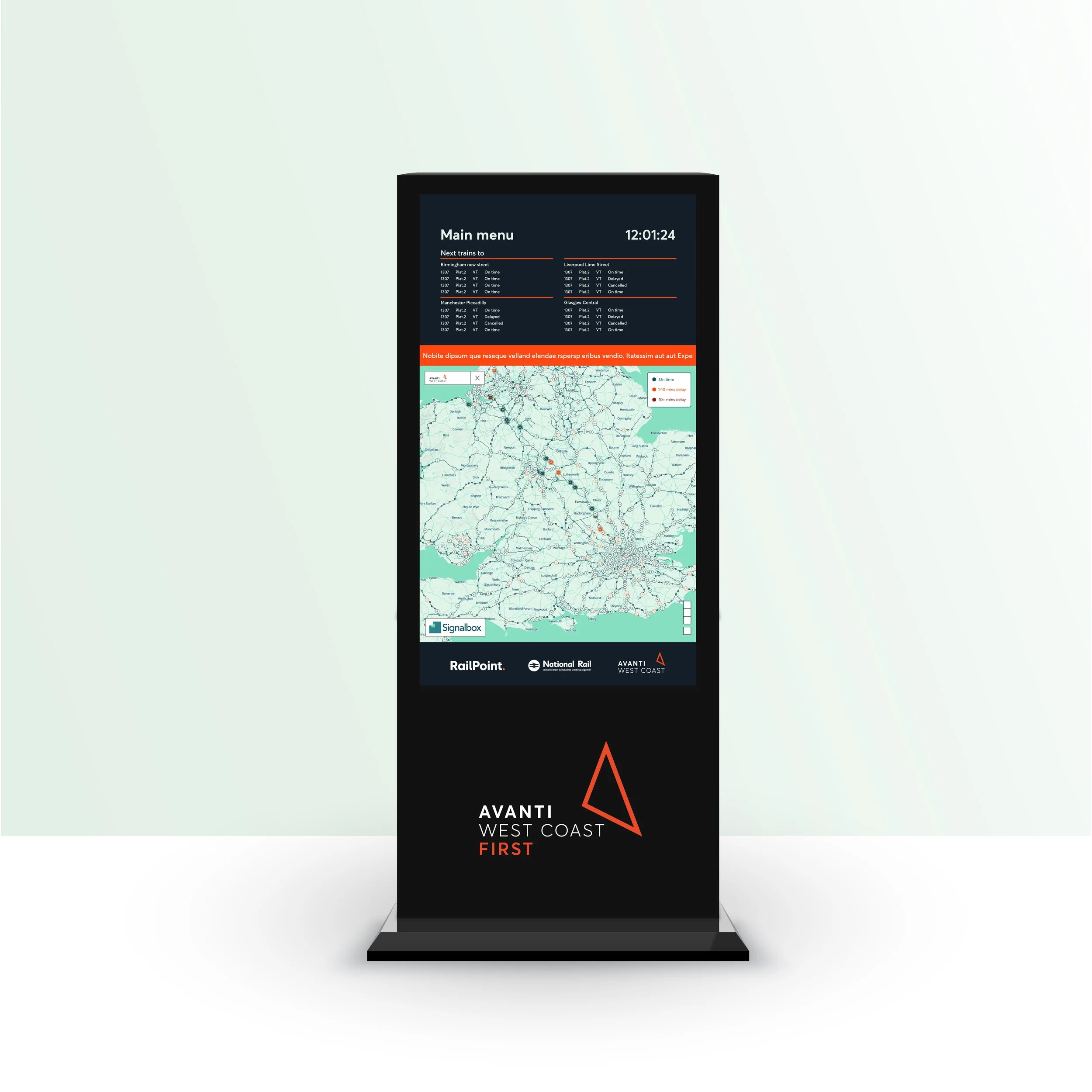 Interactive Digital Signs Now Featuring Live Train Map — Signalbox