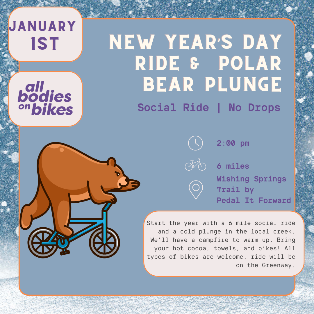 New Year's Day Ride & Polar Bear Plunge - NW Arkansas — All Bodies on Bikes
